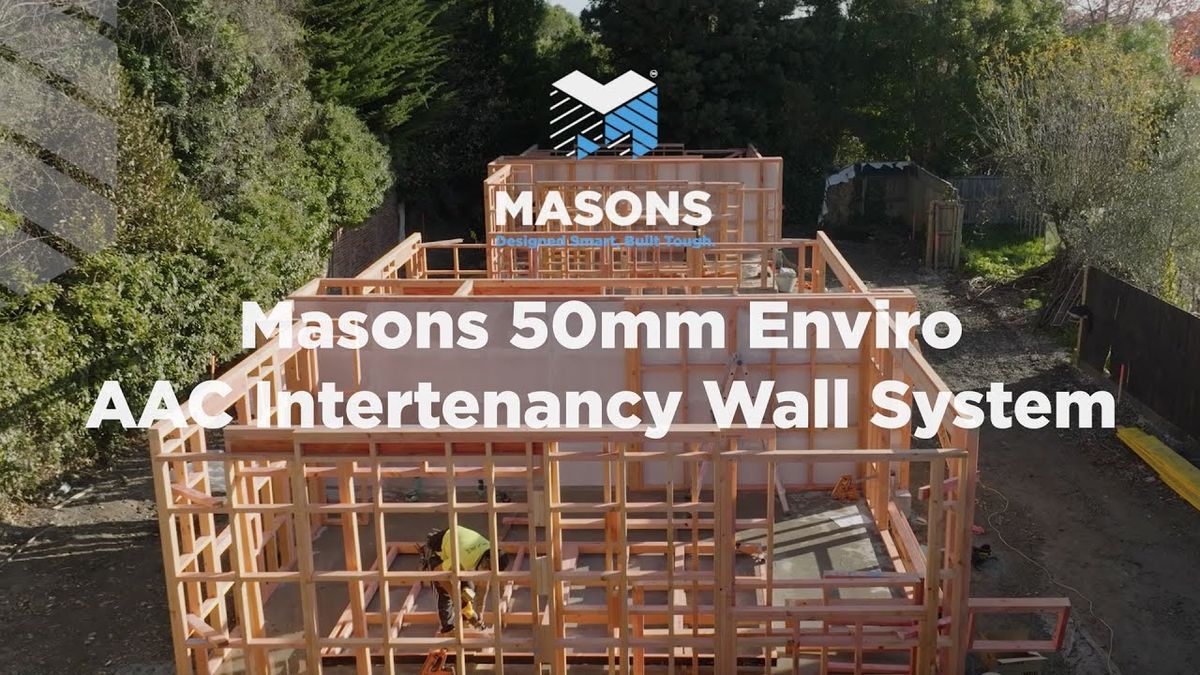 Masons Enviro AAC Intertenancy Wall System | ArchiPro NZ