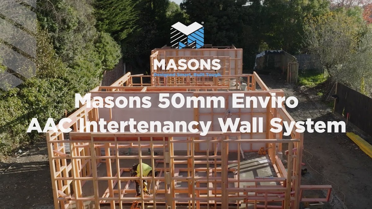 Masons Enviro AAC Intertenancy Wall System | ArchiPro NZ