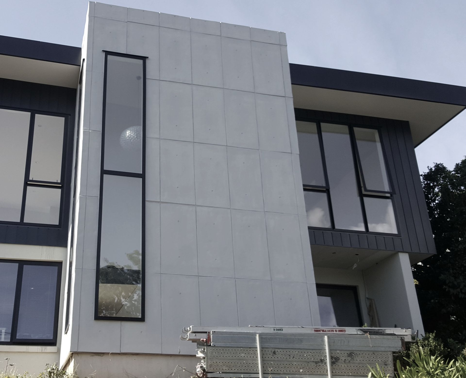 external concrete wall cladding