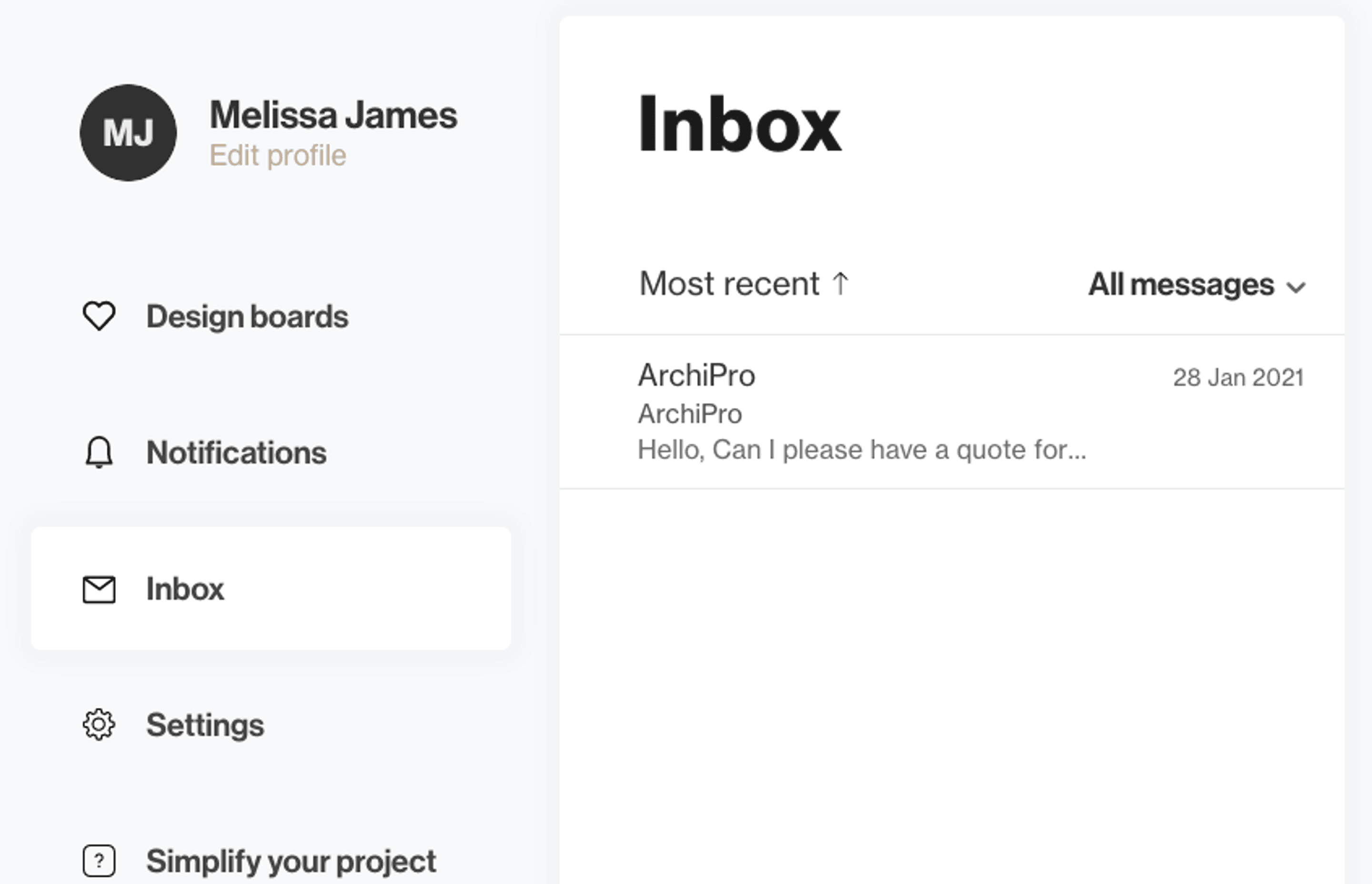 New Feature - Enquiries Inbox
