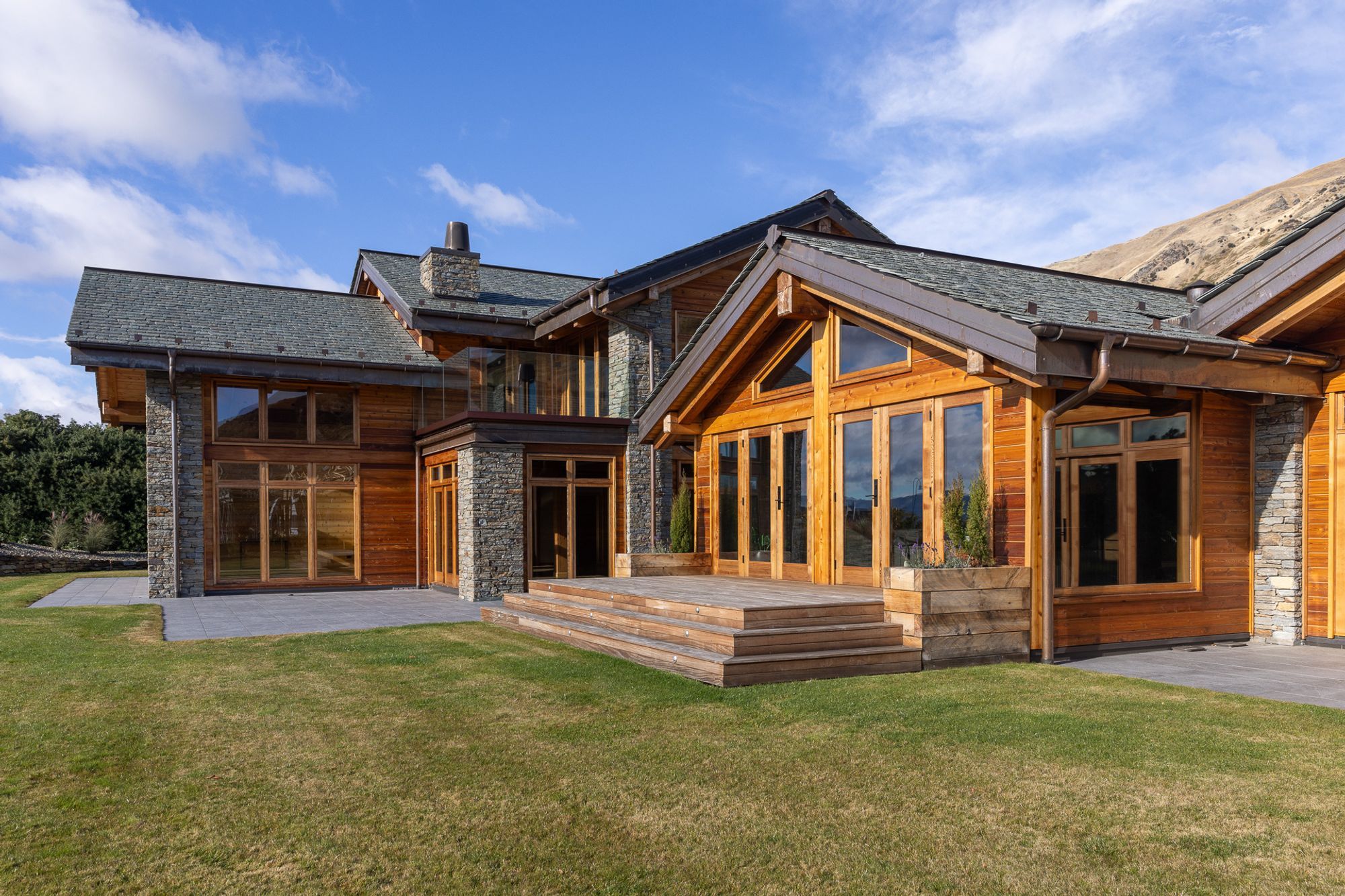 Wānaka alpine lodge with wellness retreat by Wanaka Stone | ArchiPro NZ