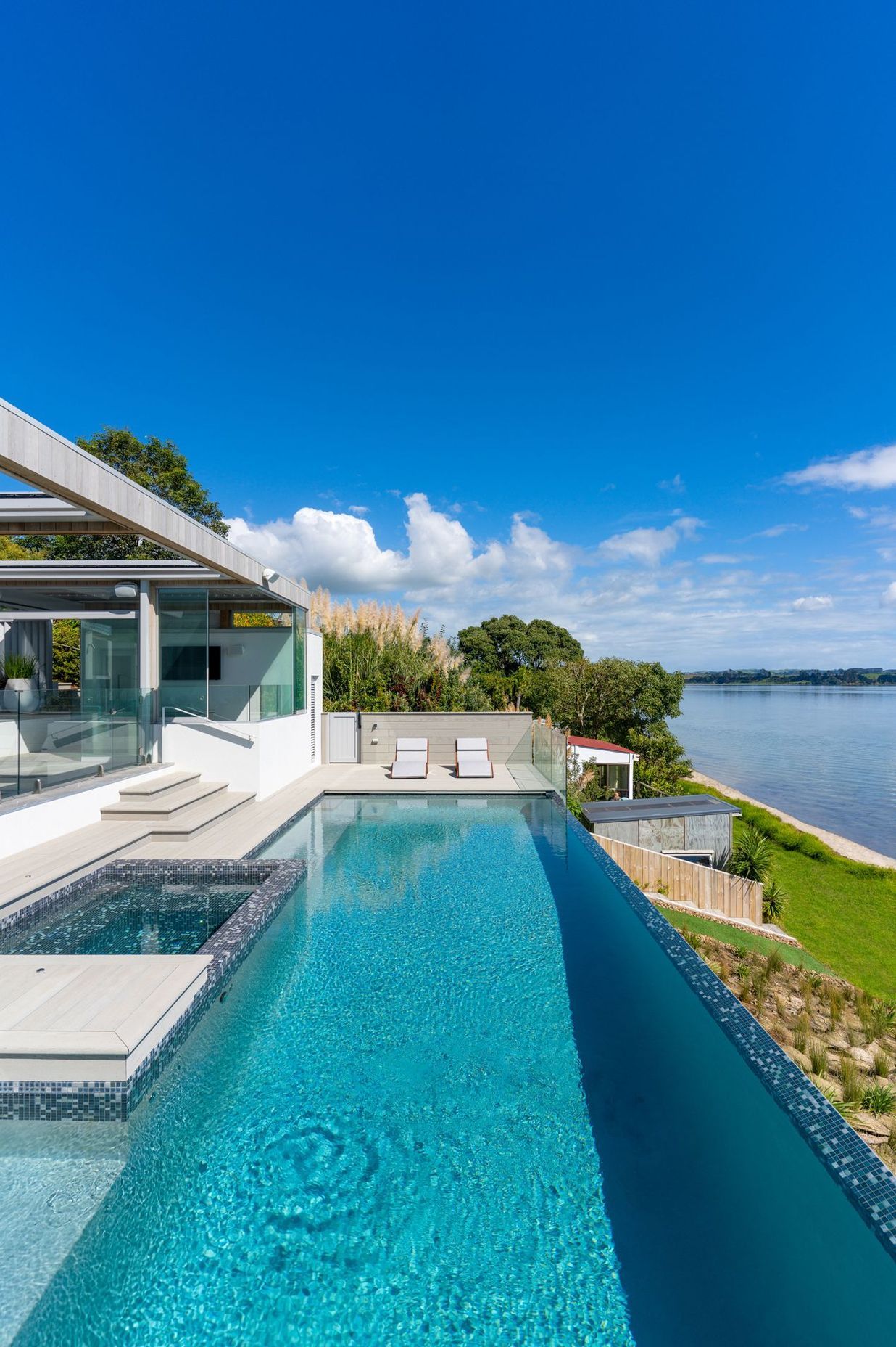 Clarks Beach Infinity Pool by Alfresco Pools | ArchiPro NZ