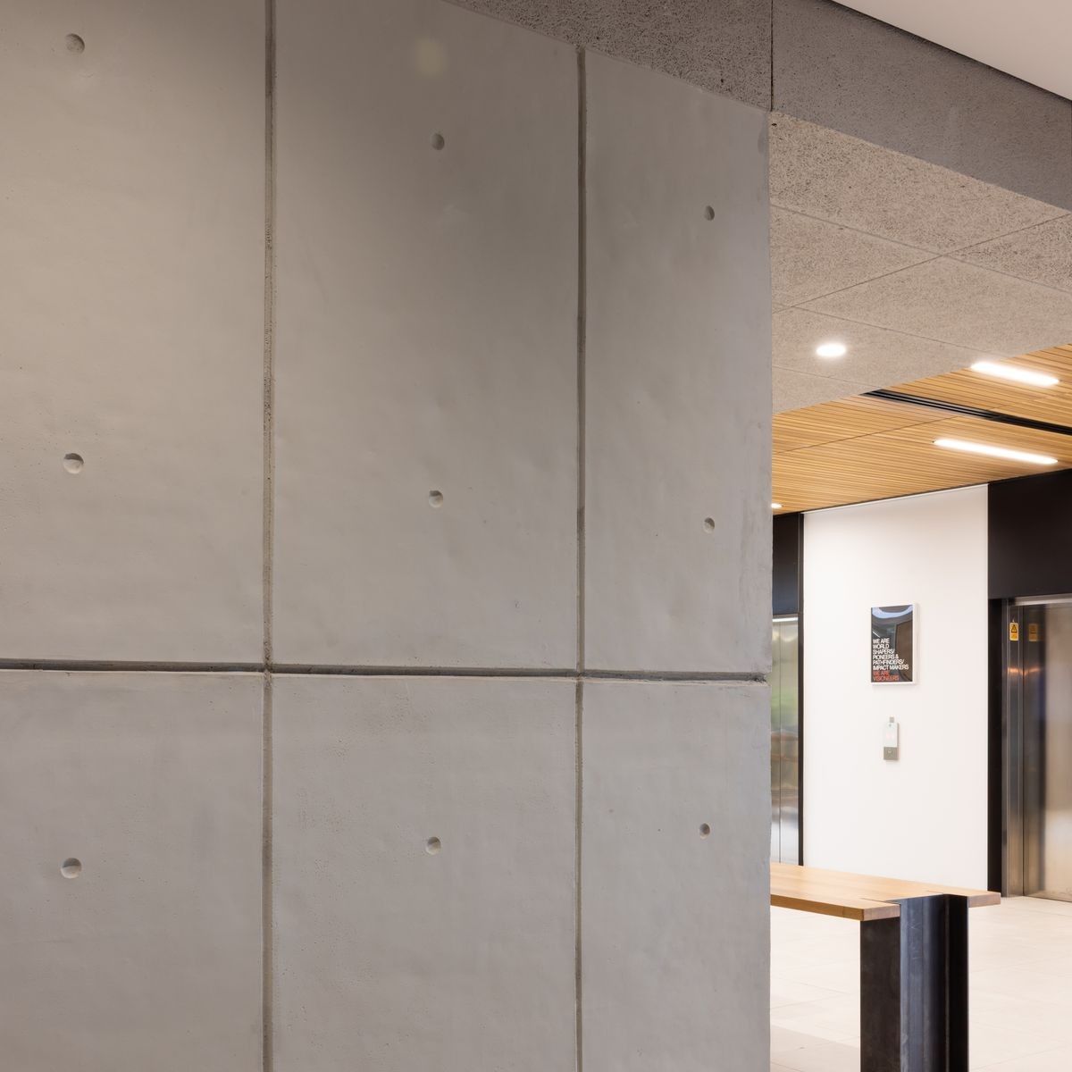 polished concrete wall cladding