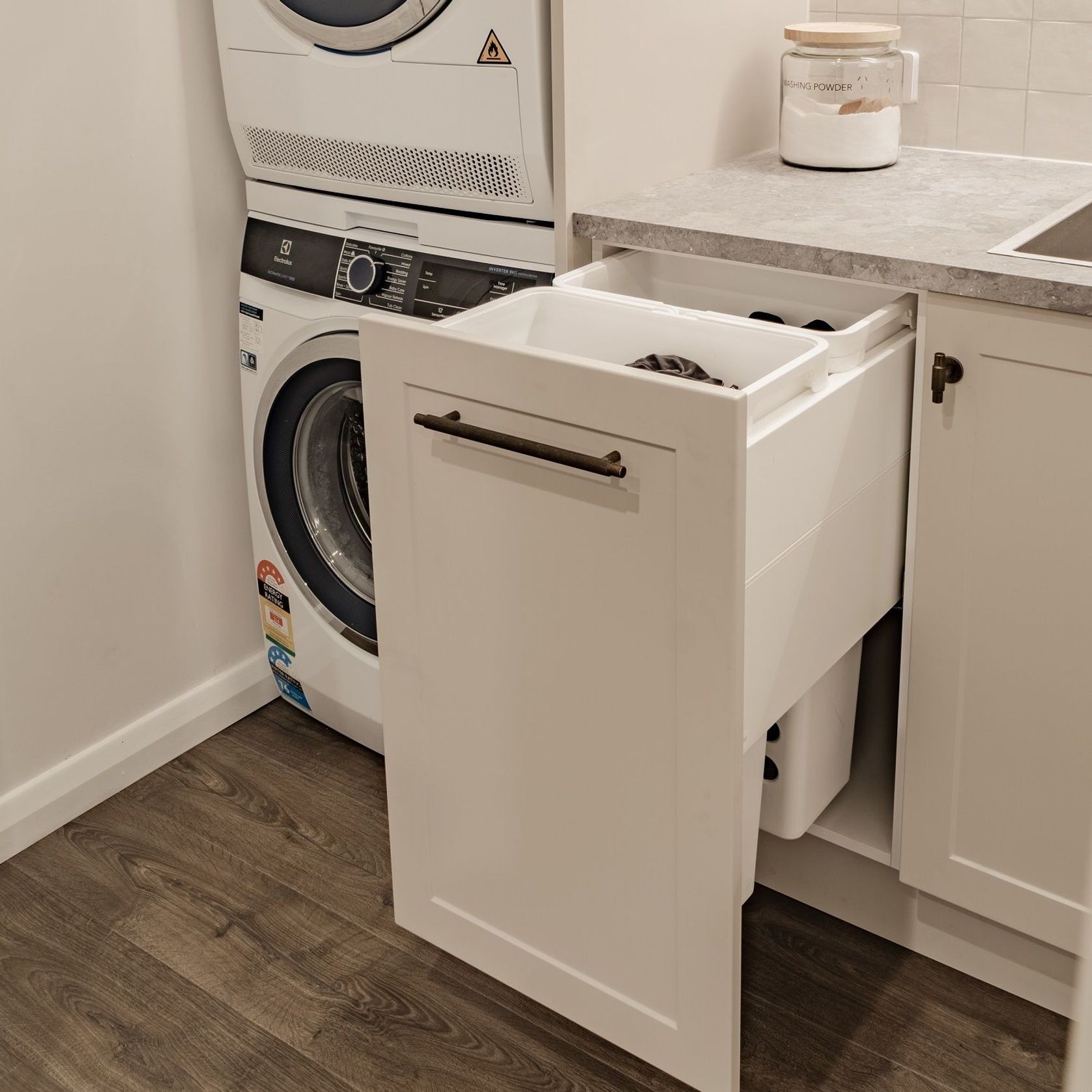 Tanova Designer Series Pull Out Laundry Units | ArchiPro NZ