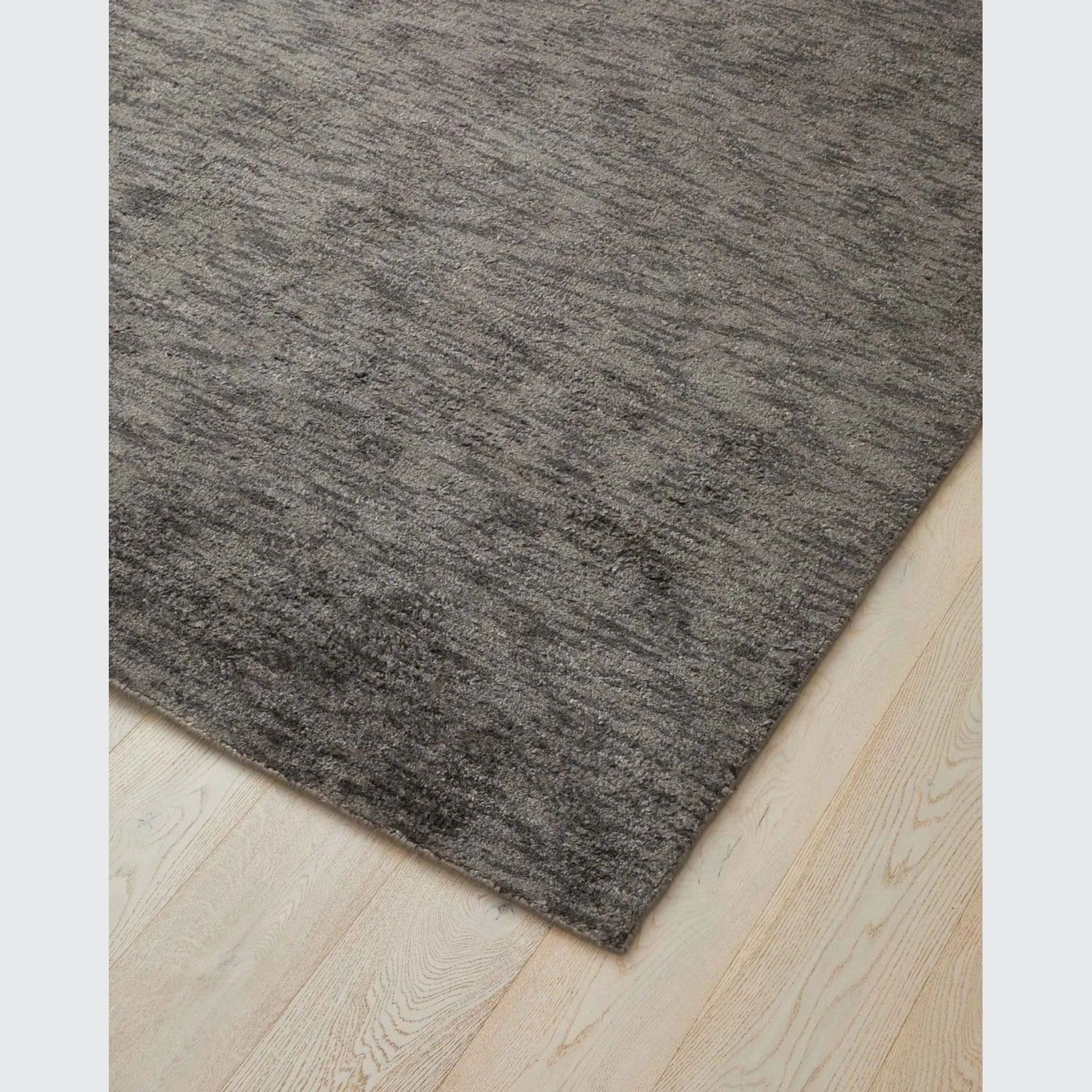 Weave Home Almonte Rug - Coal | Bamboo Silk and Wool | 2m x 3m ...