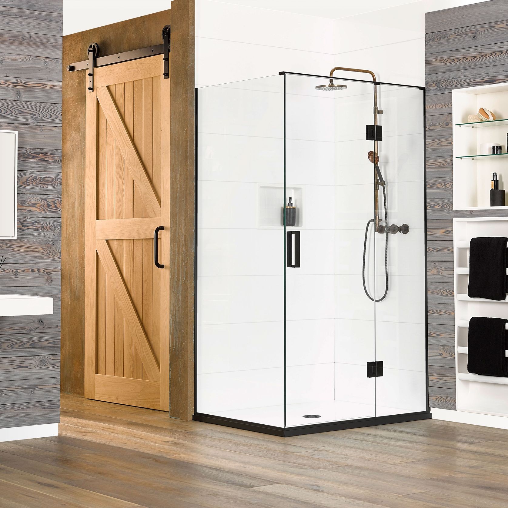 Black Pearl Acrylic Shower | ArchiPro NZ