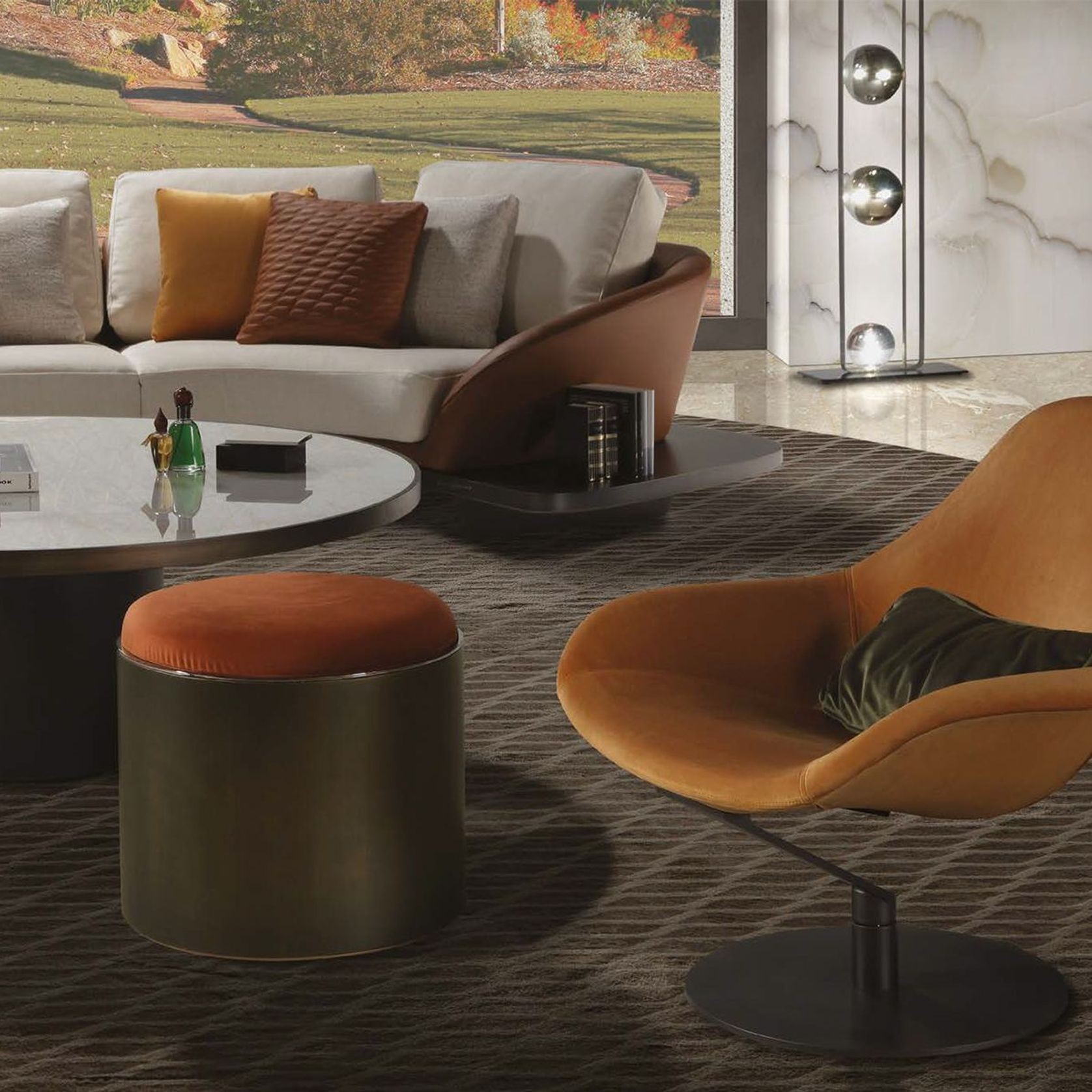 Zenith Low Swivel Armchair | ArchiPro NZ