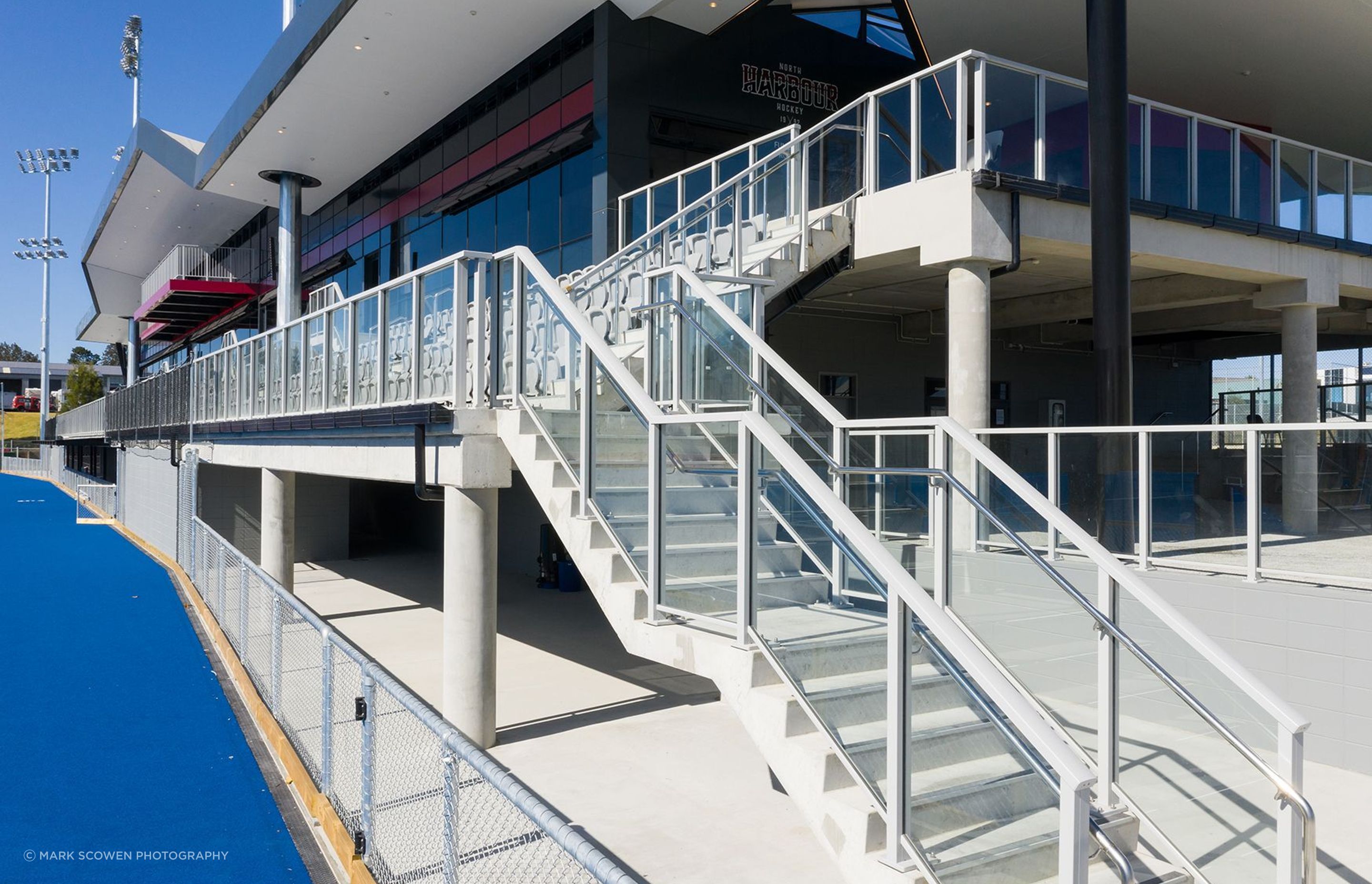 Turning back the crowds: framed grandstand barriers Unex Systems