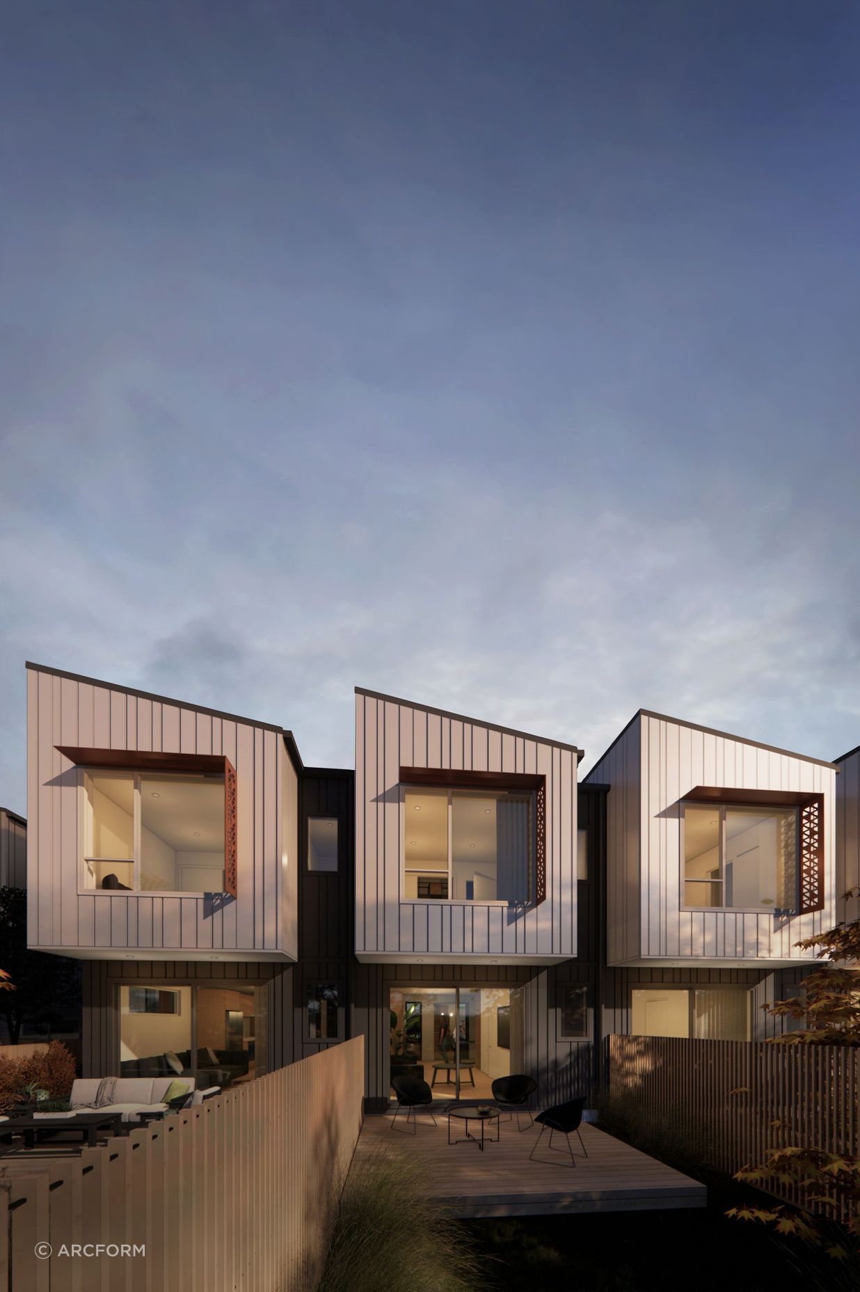 A stunning terraced development showcasing the best that medium-density ...