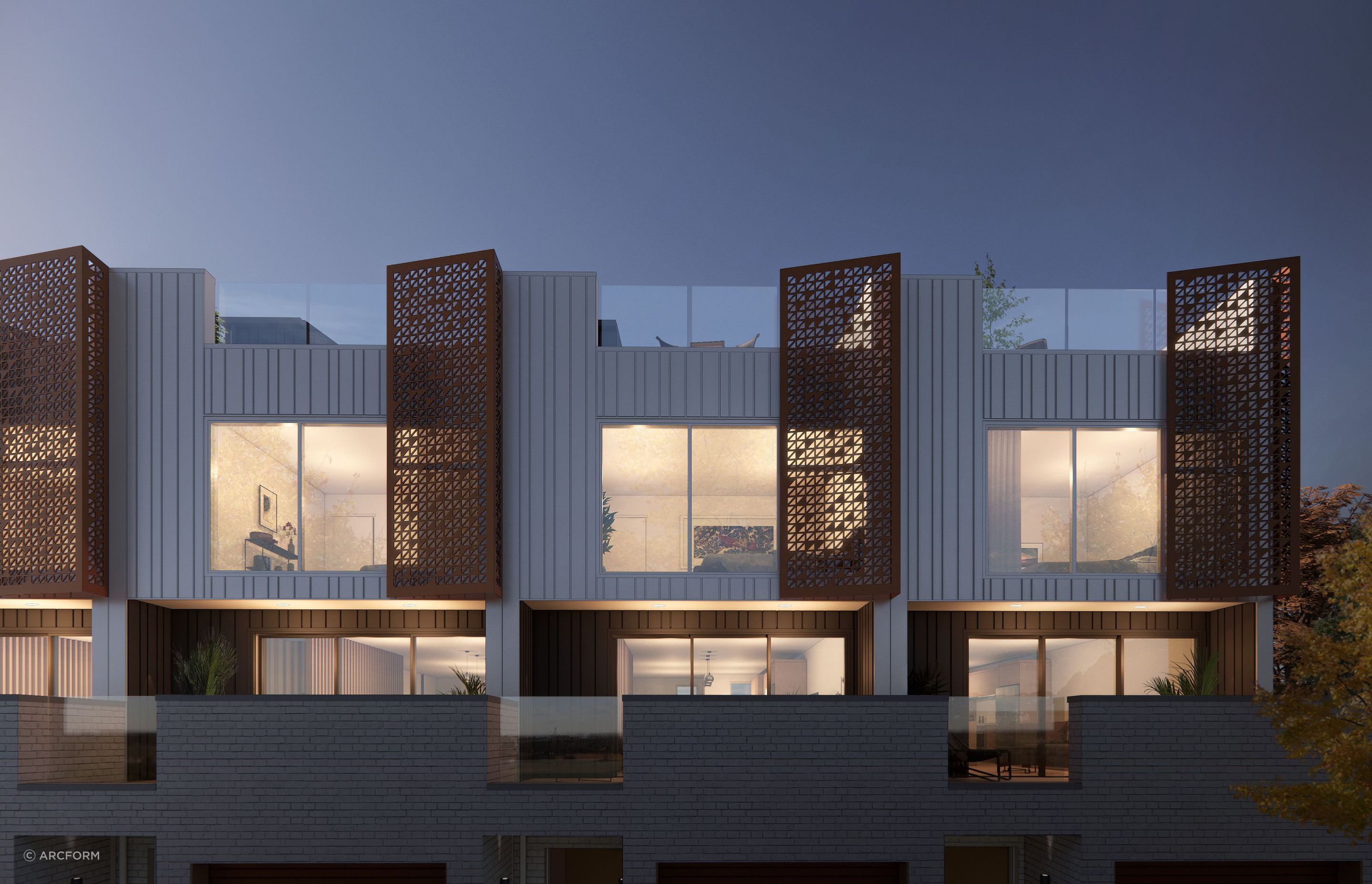 A stunning terraced development showcasing the best that medium-density ...