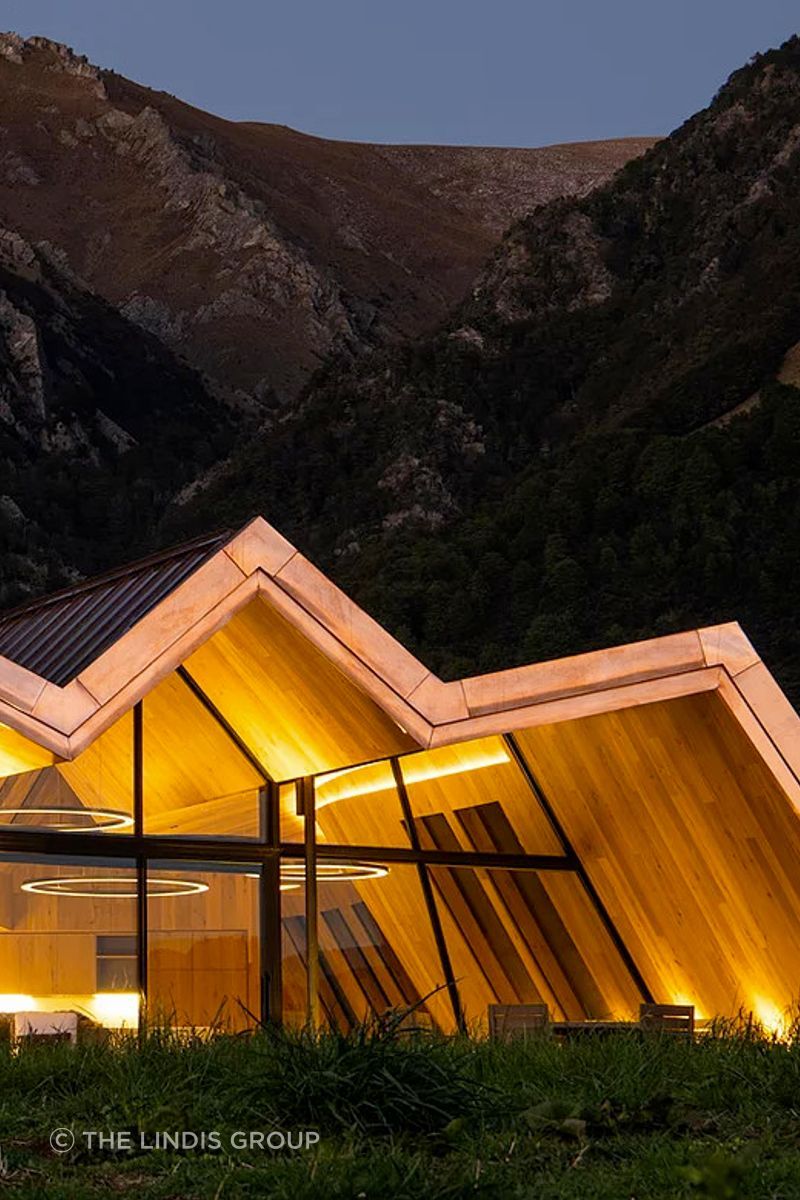 An architectural masterpiece nestled at the foot of Mt Isthmus ...