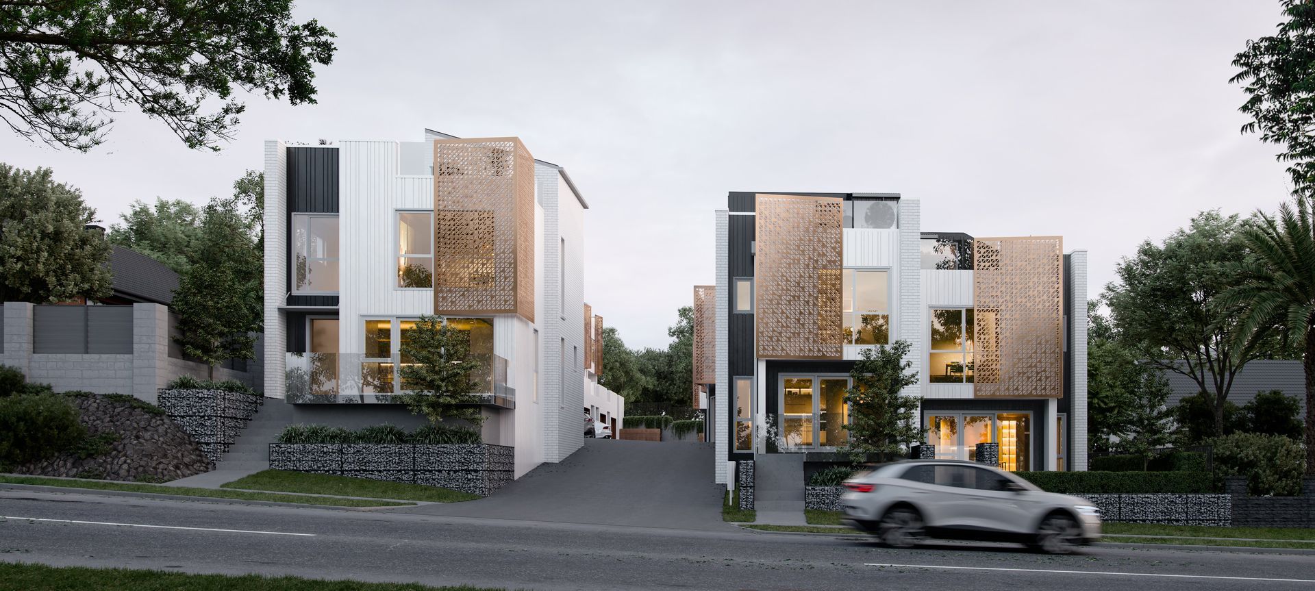 A stunning terraced development showcasing the best that medium-density ...