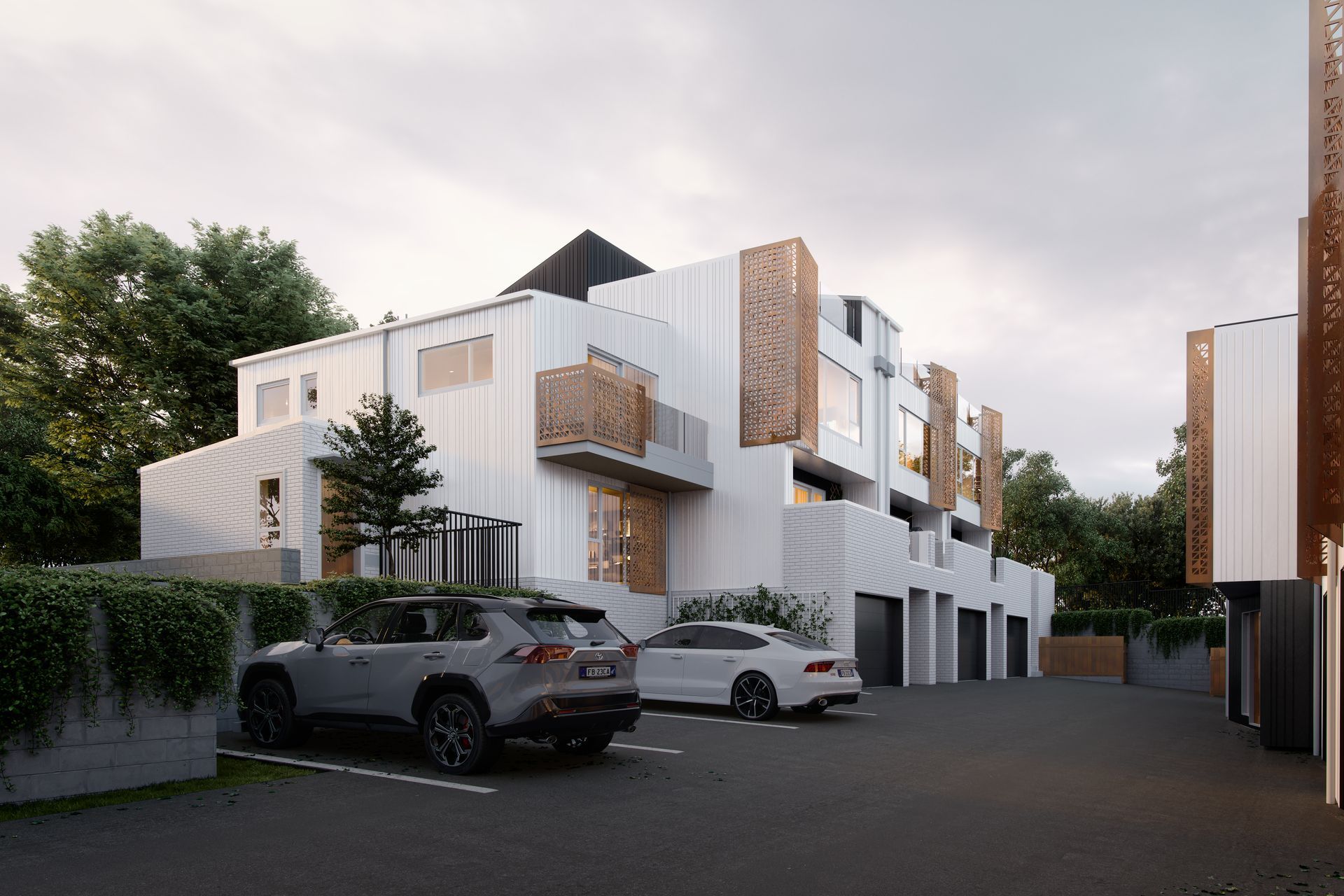 A stunning terraced development showcasing the best that medium-density ...