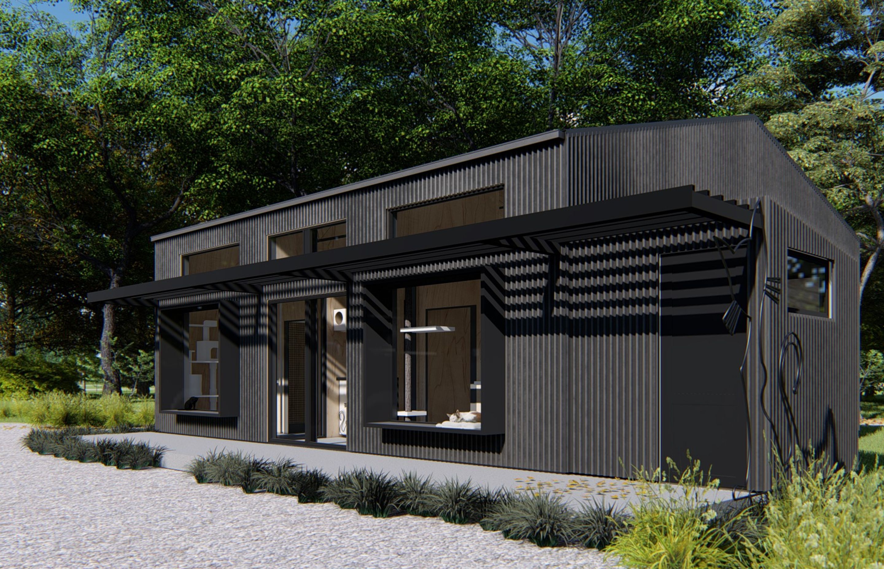 Cattery by Peter Dunbar Architectural Designer | ArchiPro NZ