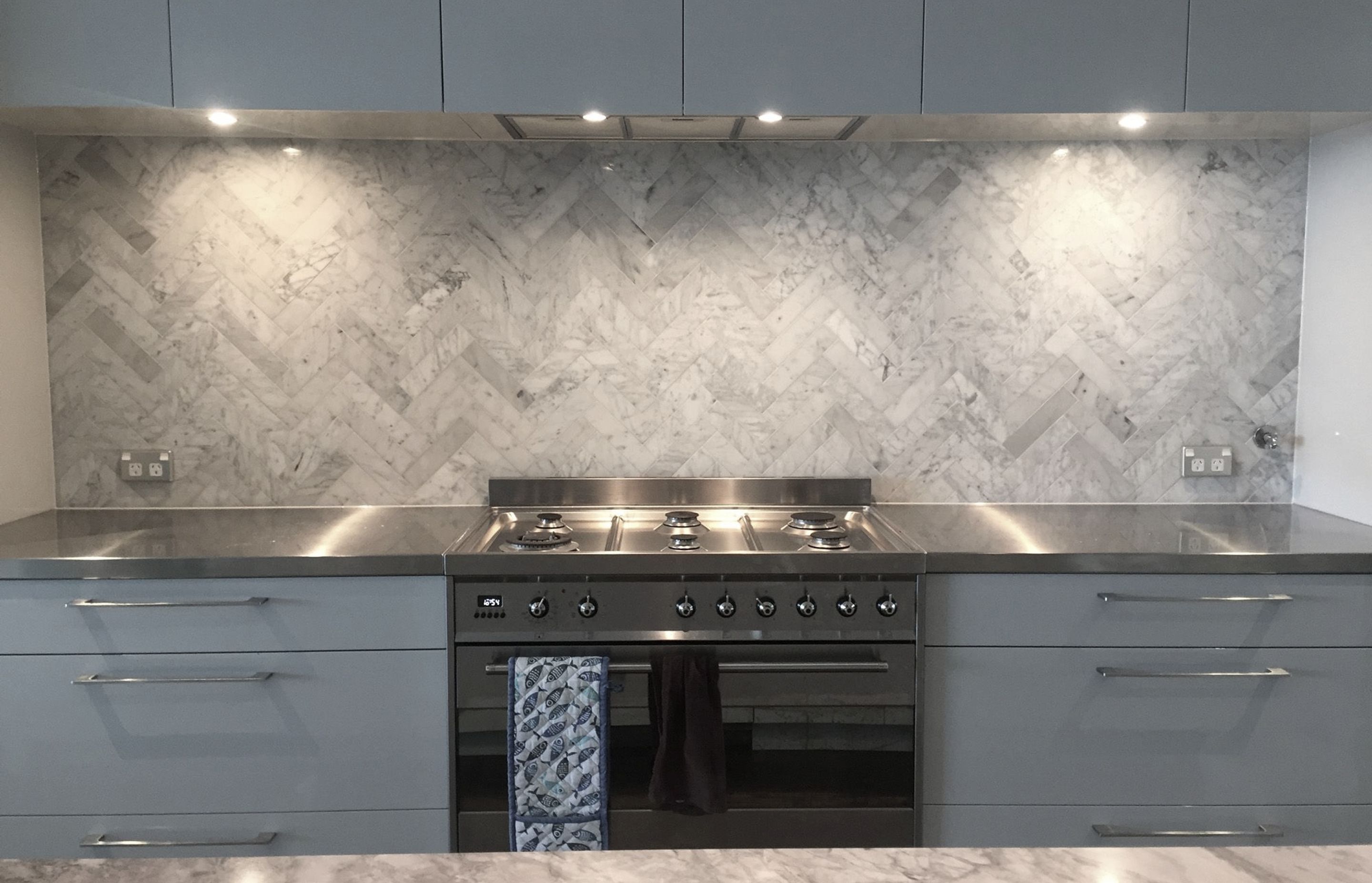 Grey Kitchen Splashback by Divine Tiling | ArchiPro NZ