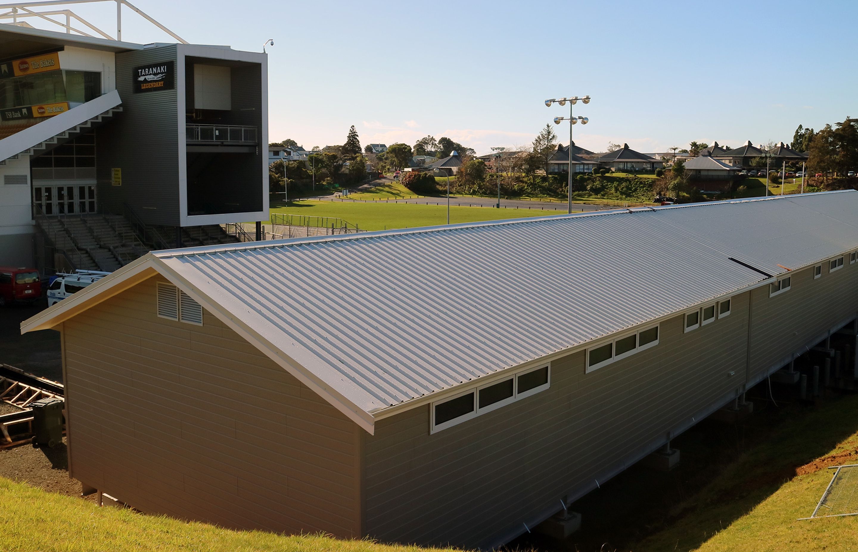 Yarrow Stadium Temporary Facilities by Pepper Construction | ArchiPro NZ