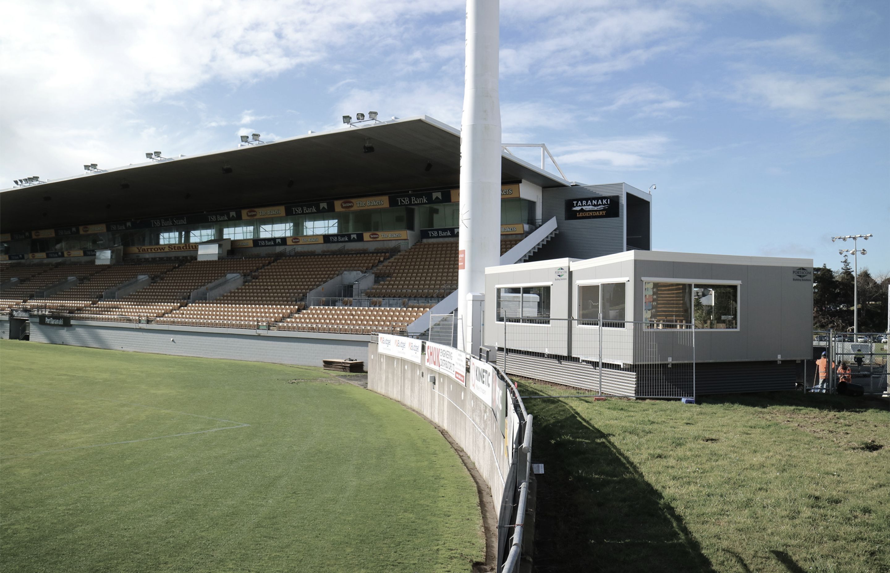 Yarrow Stadium Temporary Facilities by Pepper Construction | ArchiPro NZ
