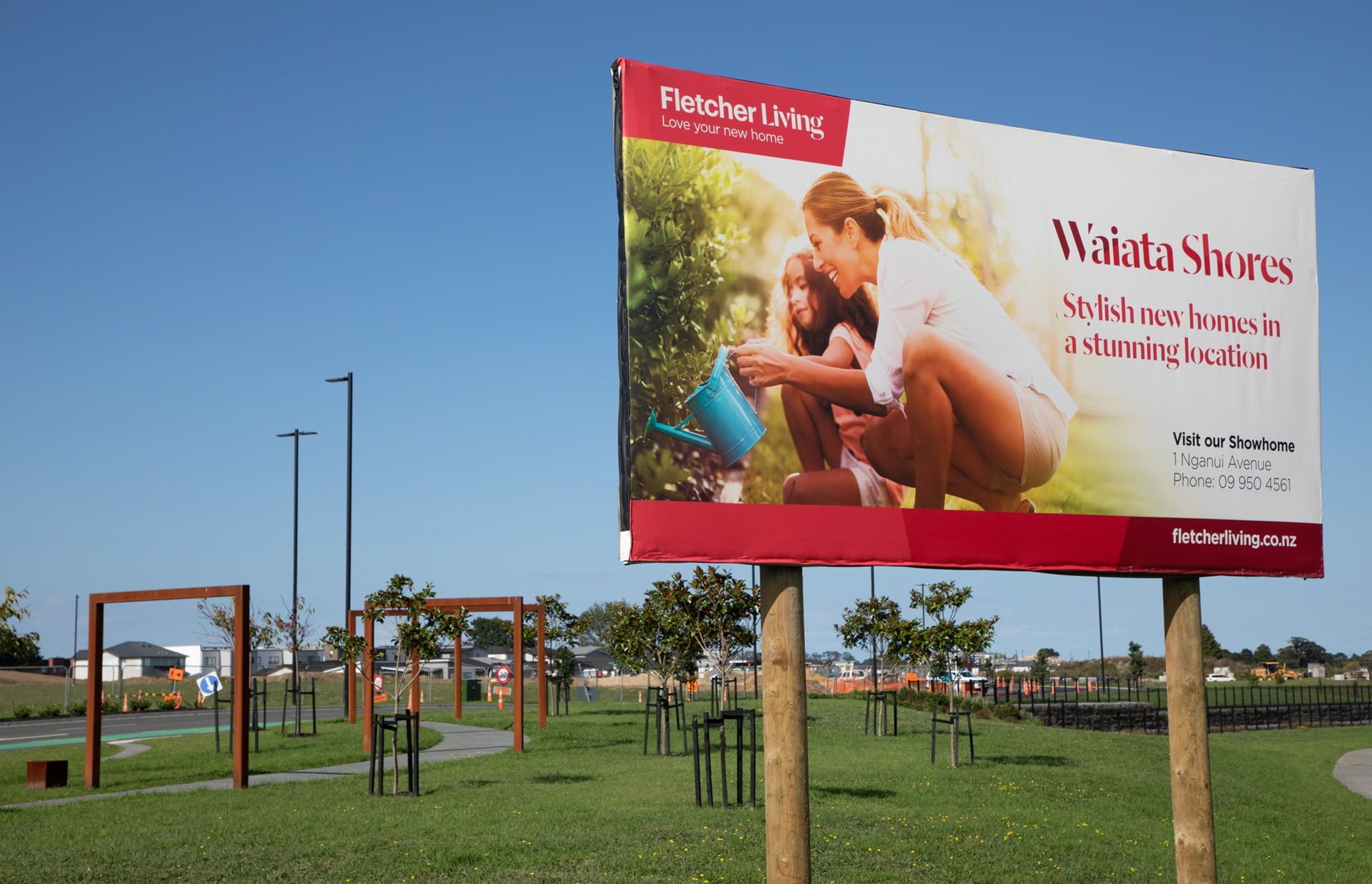 Waiata Shores landscaping and construction by The Plant People ...