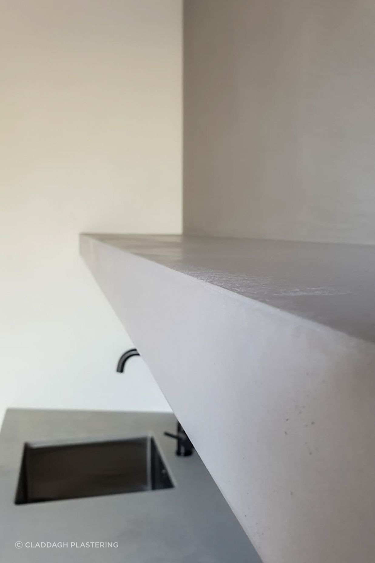 Concrete-Inspired Elegance - Polished Plaster in Chapter St, Christchurch by Claddagh Plastering ...