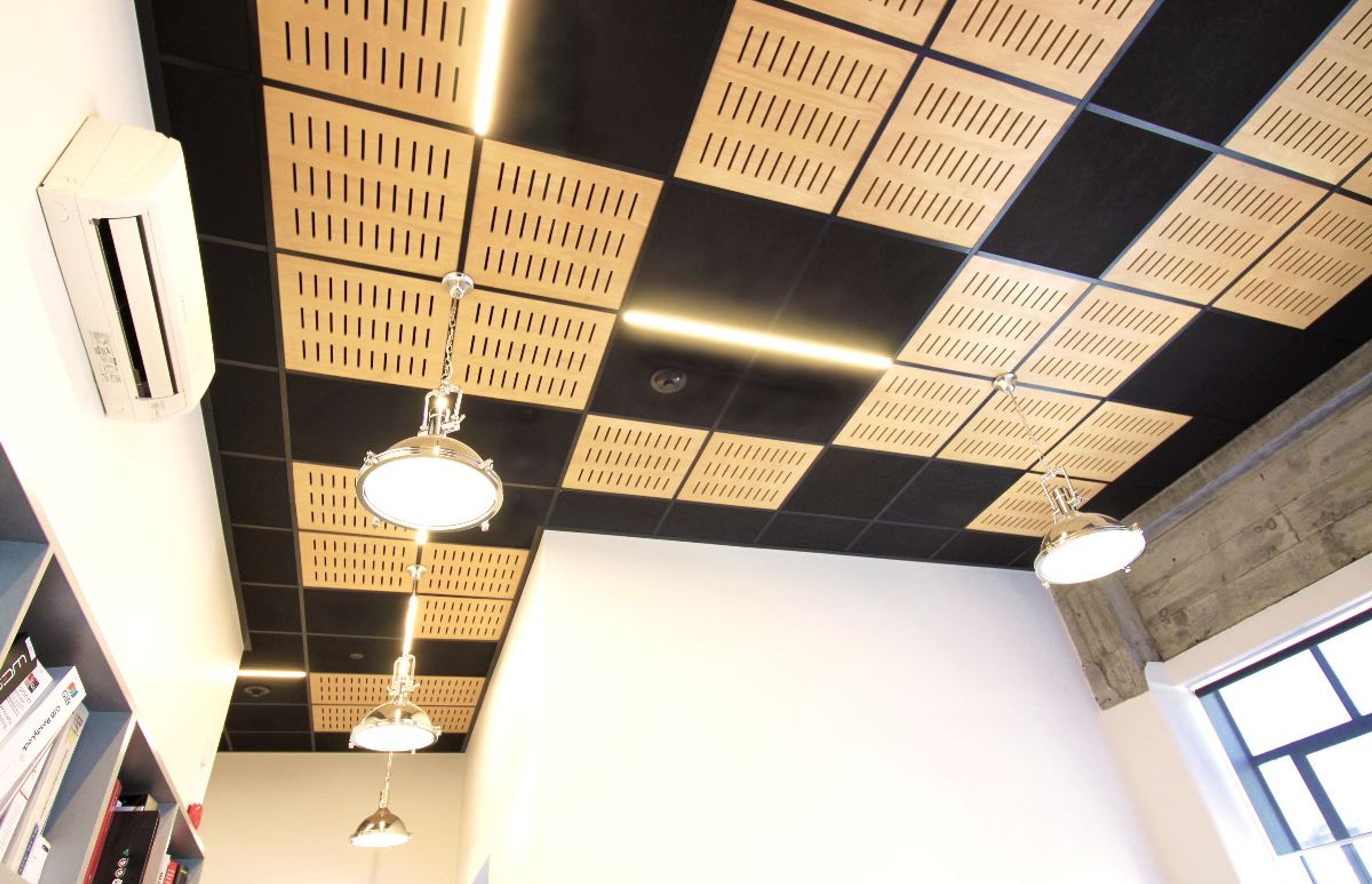 Mixed Media Ceiling at DLA Architects - Wellington by T&R Interior ...