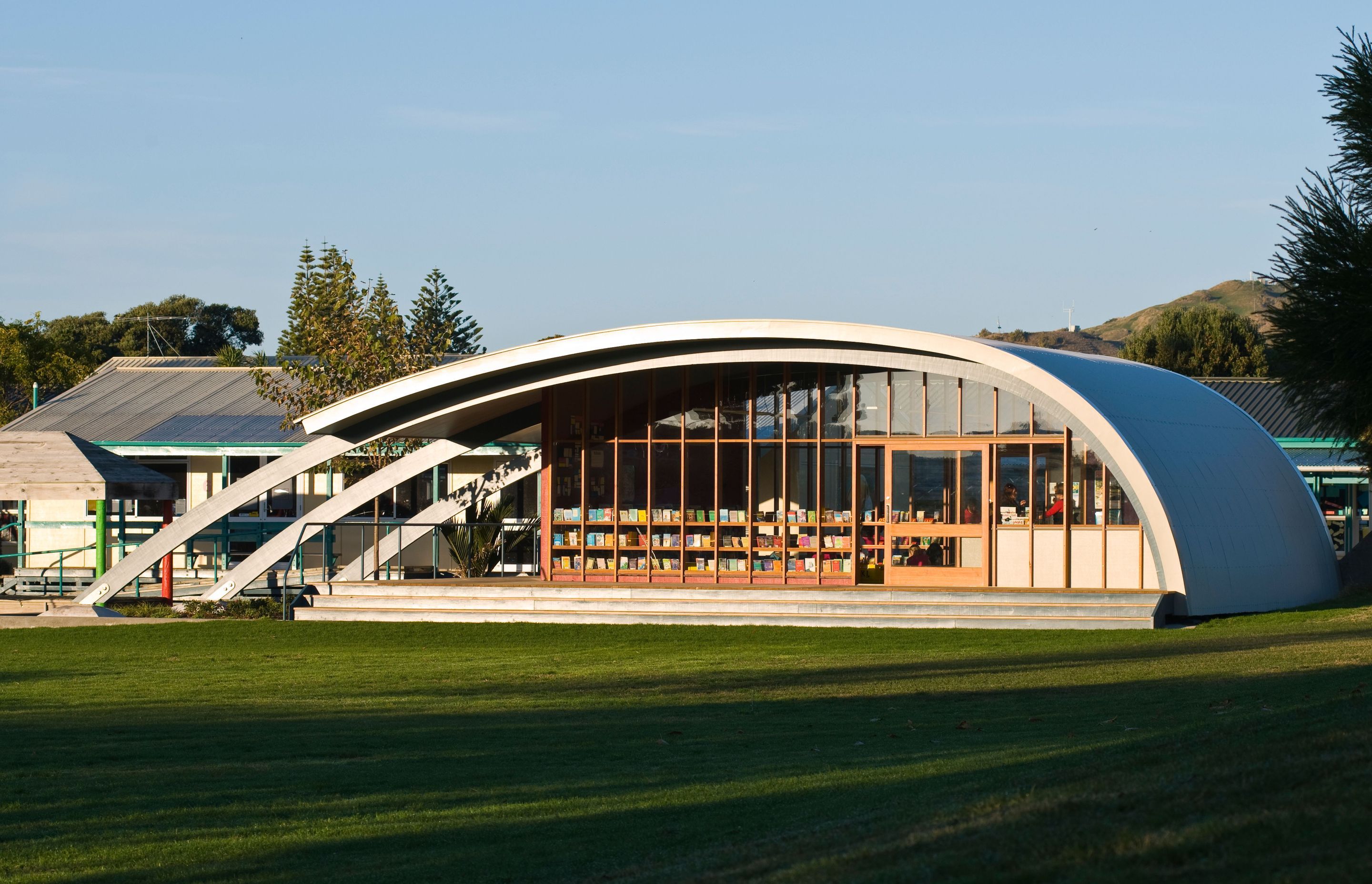 Wainui Beach School Library by DStevens | ArchiPro NZ