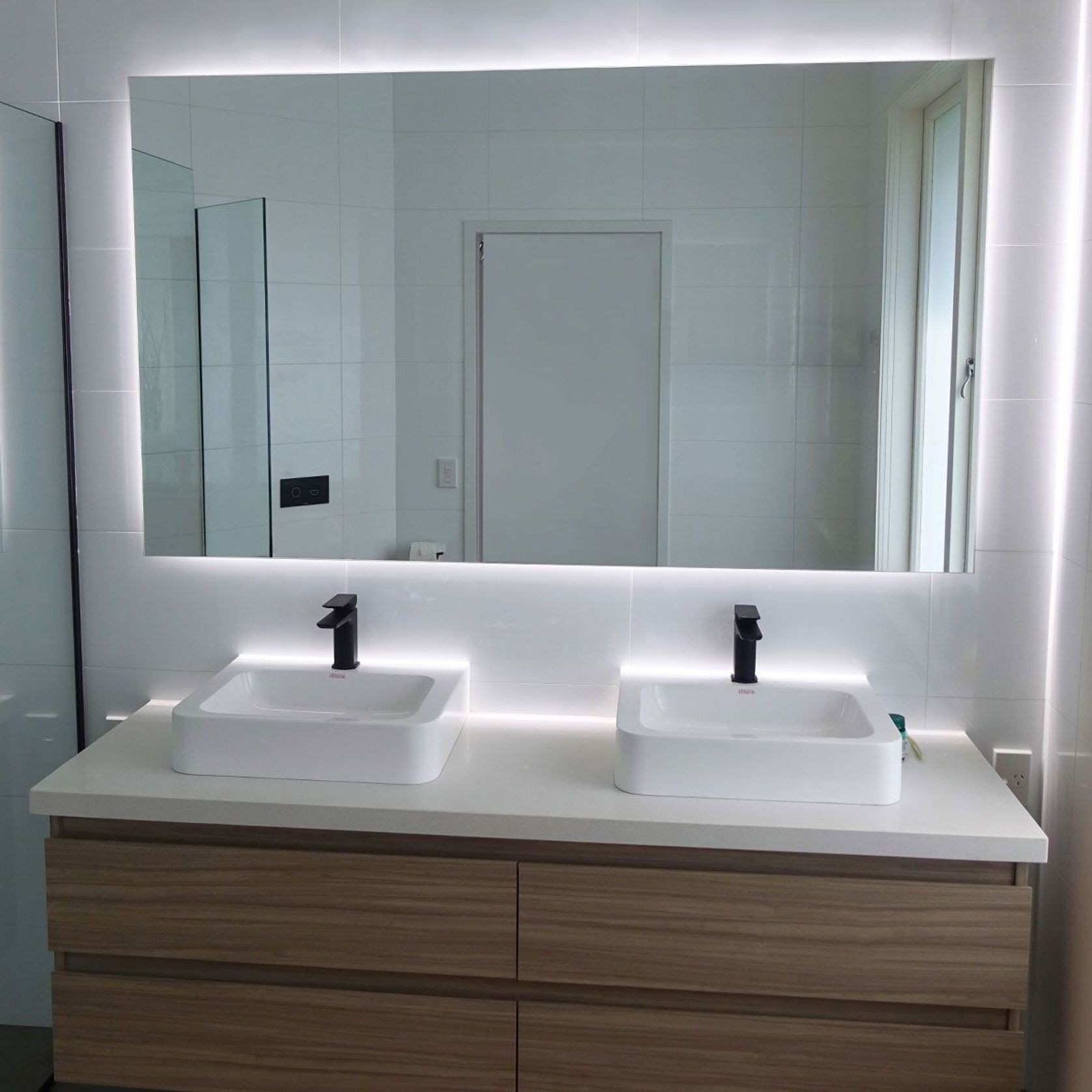 Haynes Glass LED Eclipse Mirror | ArchiPro NZ