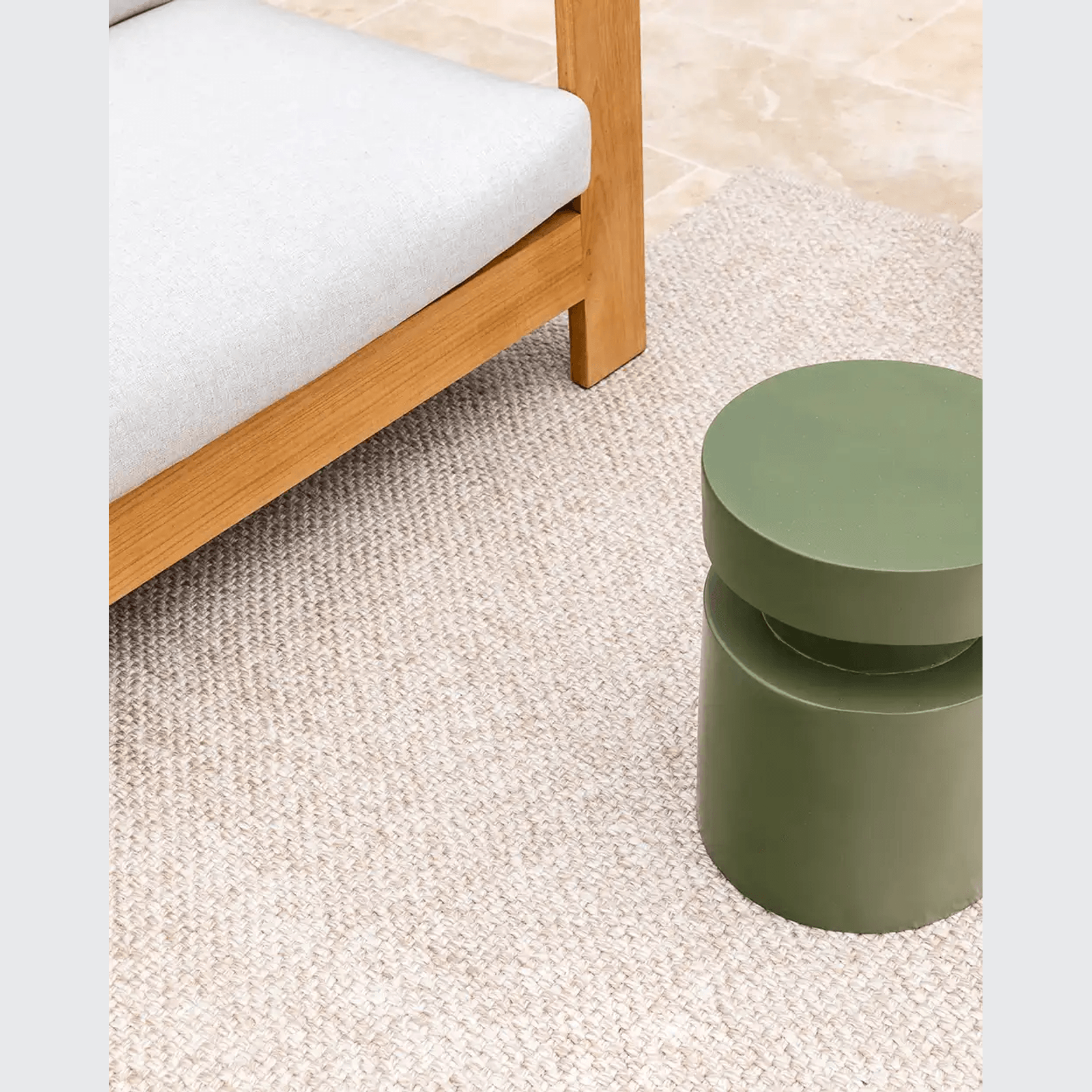 Baya Burleigh Outdoor Rug - Oatmeal | ArchiPro NZ