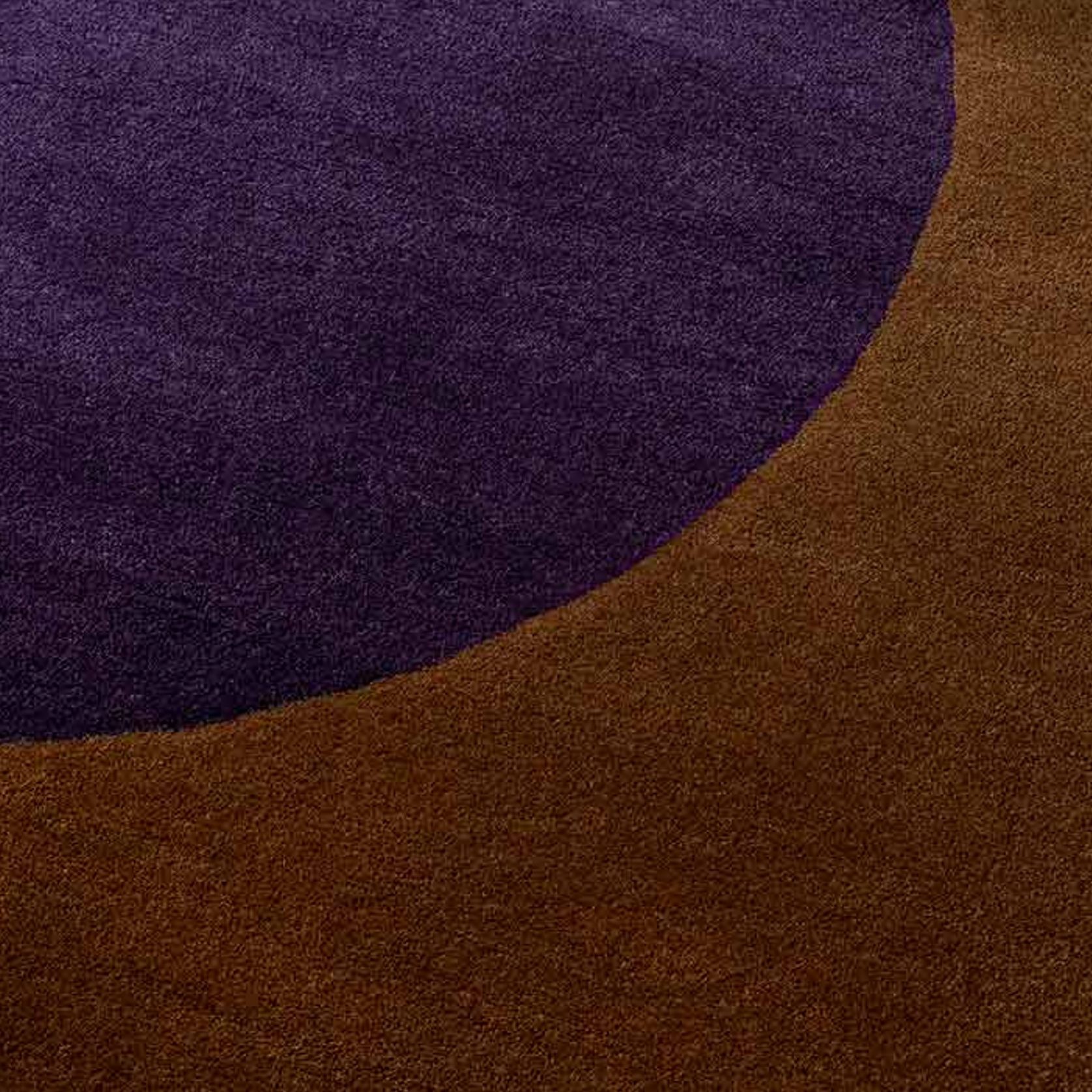 Orla Kiely Spot Flower Rug - Chestnut and Violet | 100% Wool Floor Rug ...