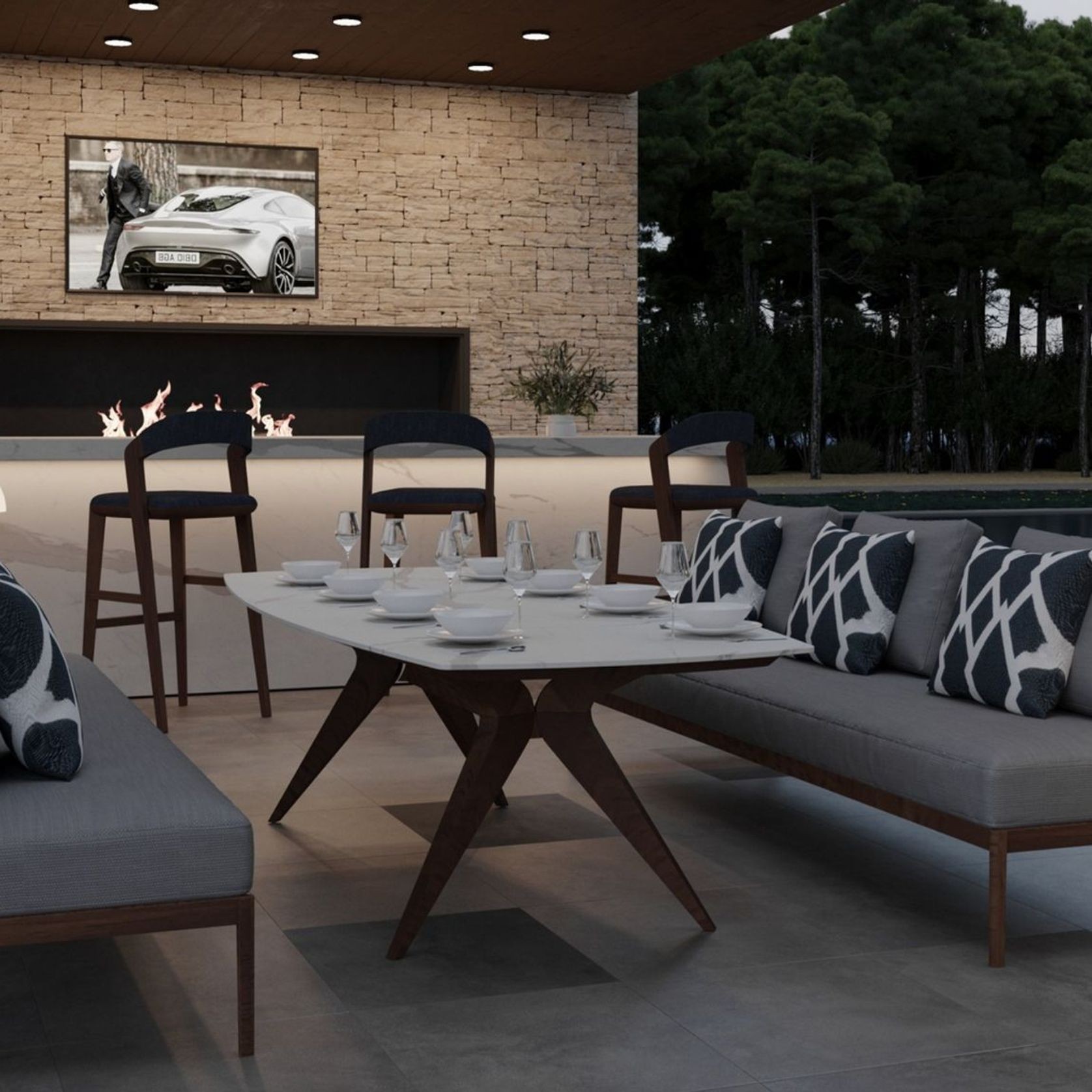 Cascais Porcelain Dining Table by Coco Wolf | ArchiPro NZ