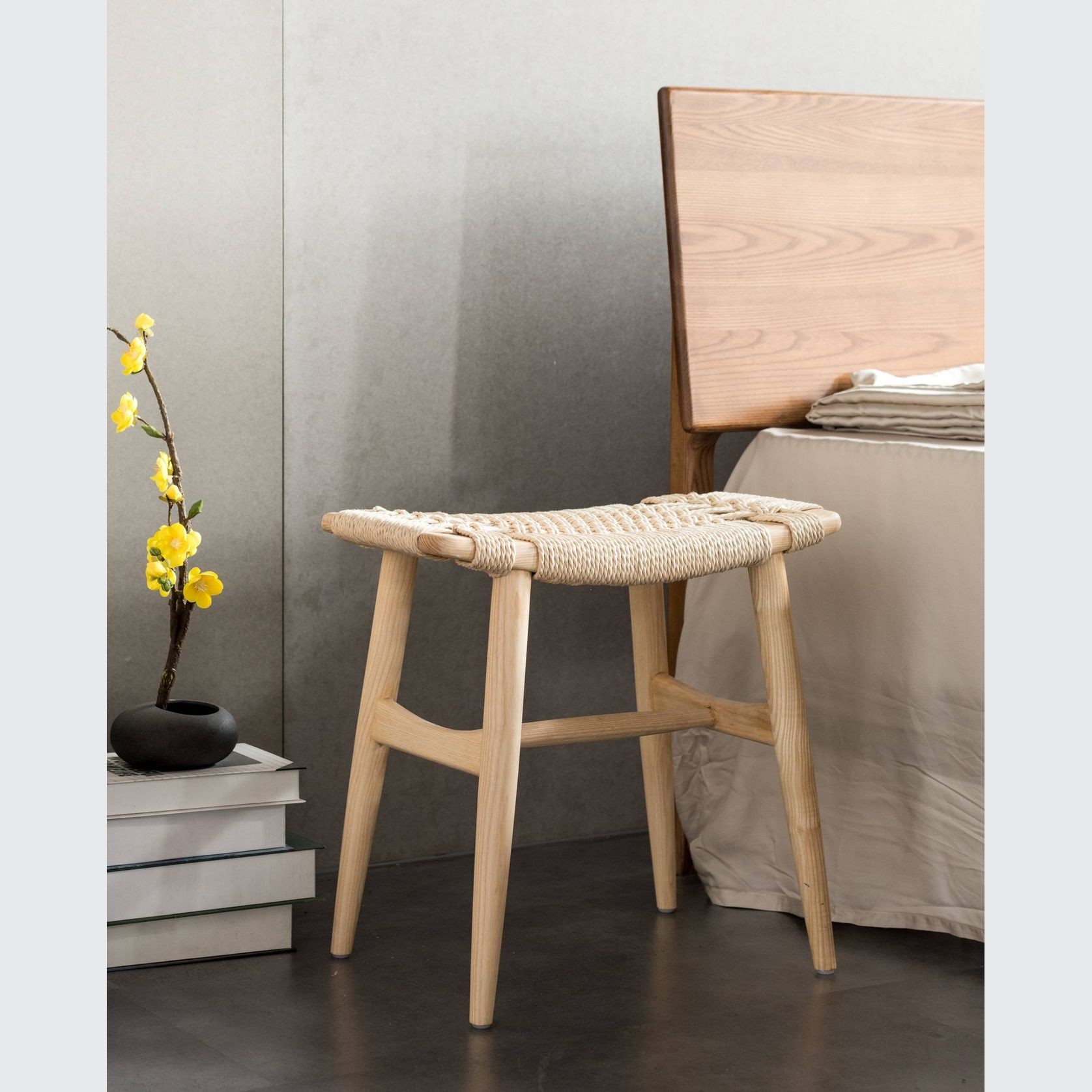 Jayden Woven Rope Stool | ArchiPro NZ