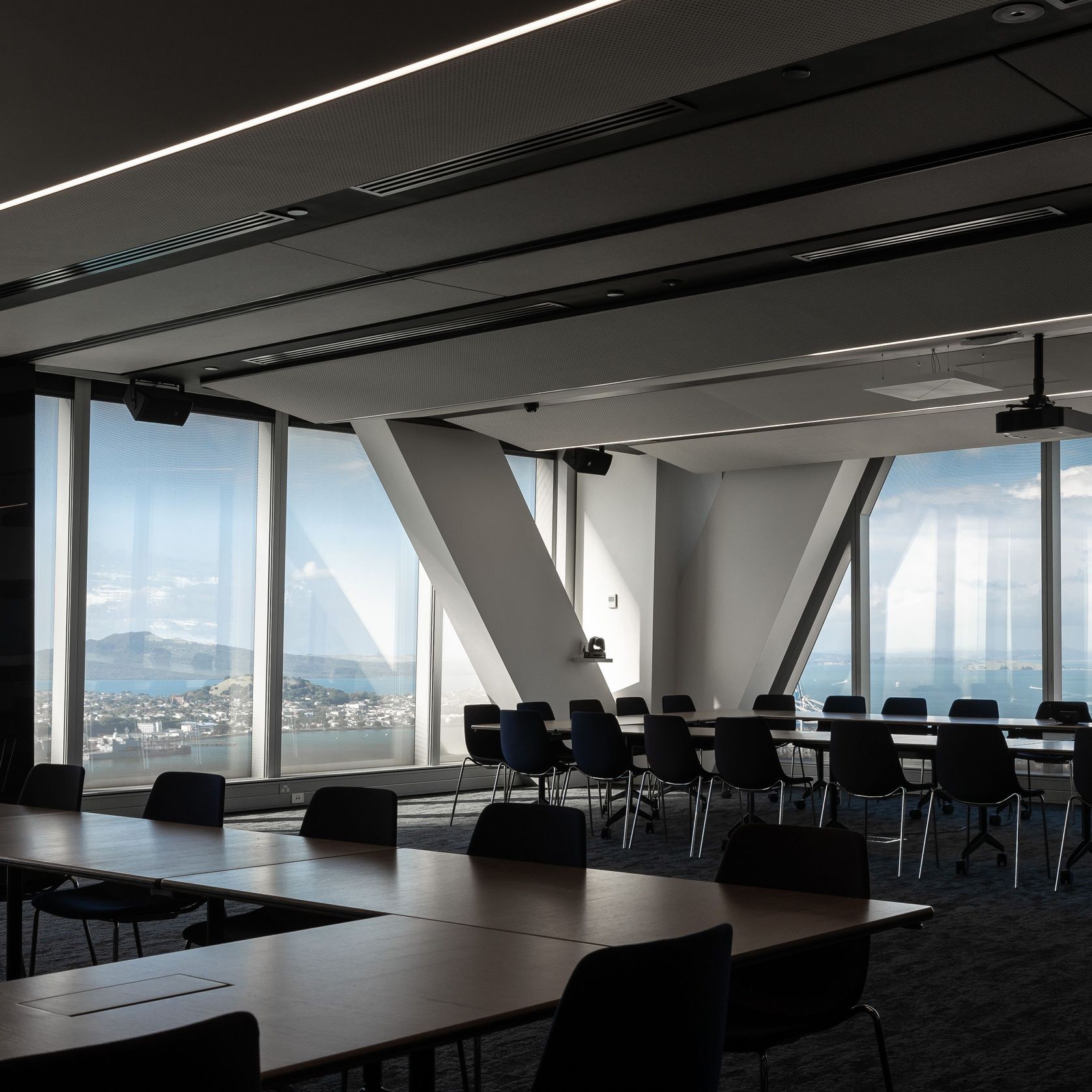 Skyfold Acoustic Vertical Retractable Walls | ArchiPro NZ
