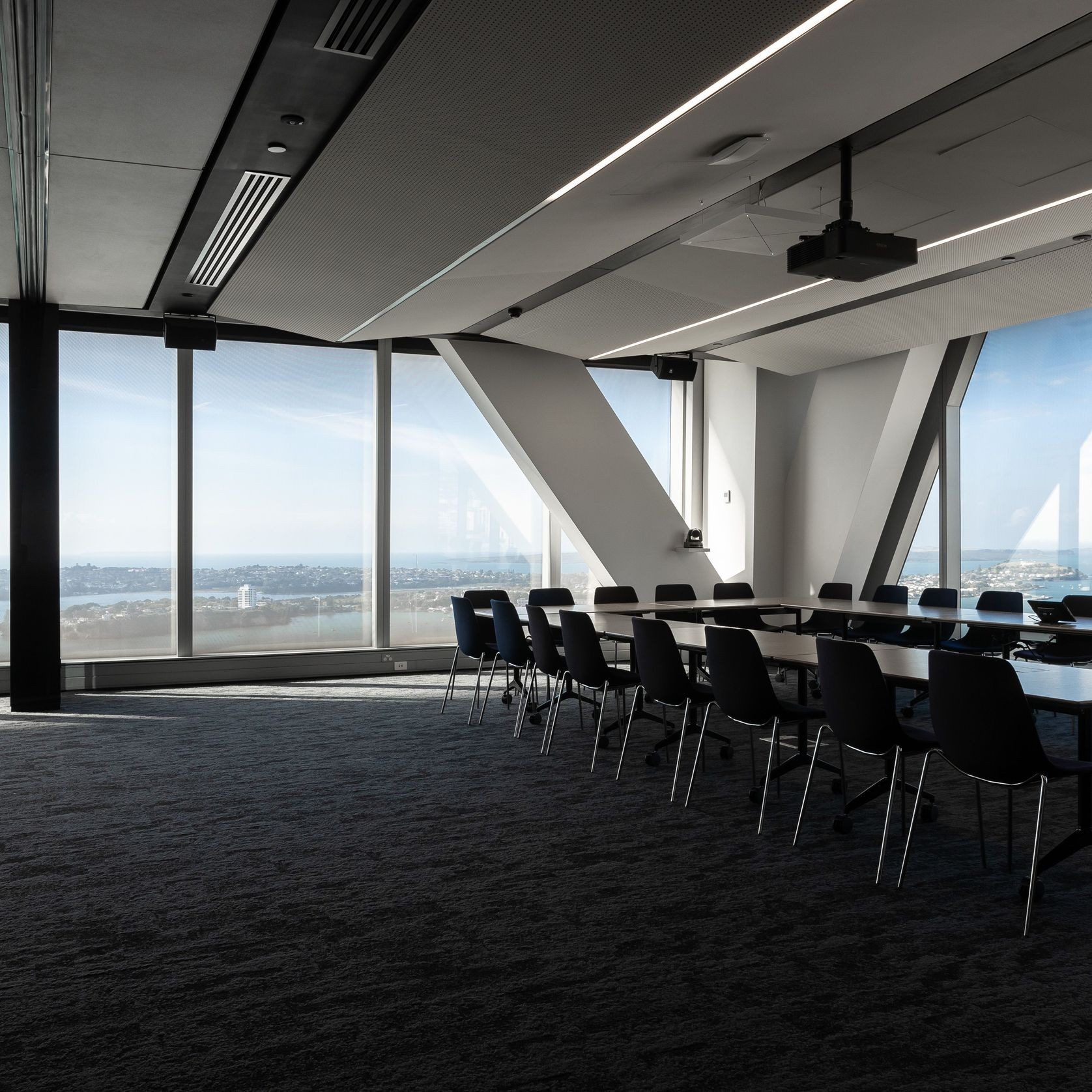 Skyfold Acoustic Vertical Retractable Walls | ArchiPro NZ