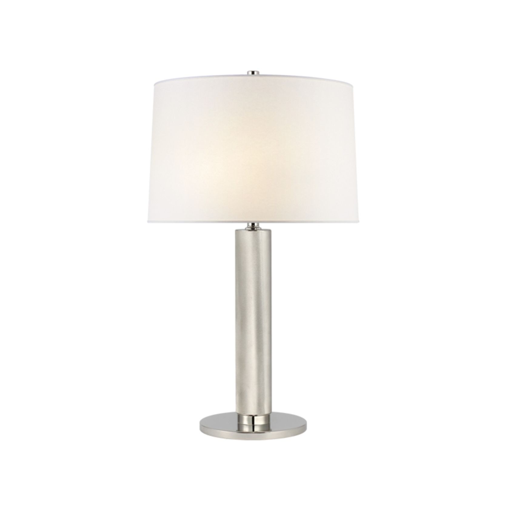 Barrett Medium Knurled Table Lamp – Nickel | ArchiPro NZ