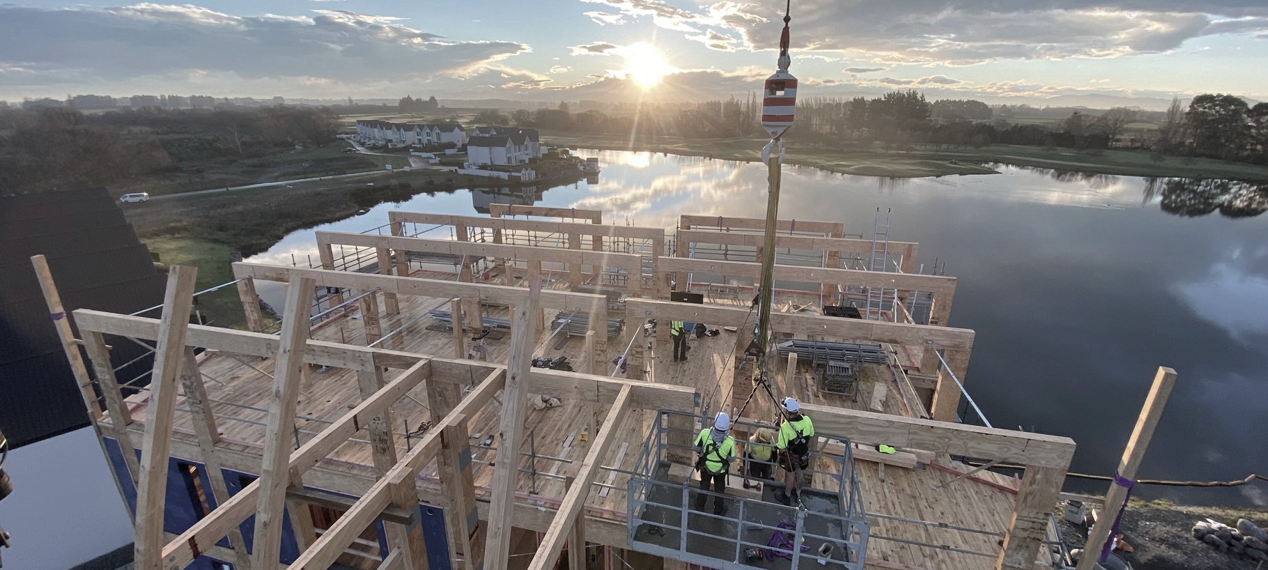 LVL Prefabrication – Clearwater Apartments, Christchurch, New Zealand