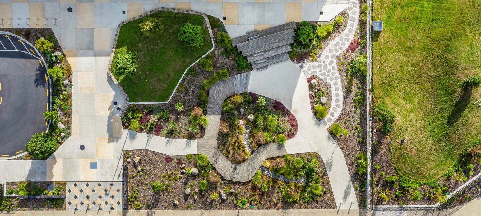 The school landscape inspiring children to connect with nature