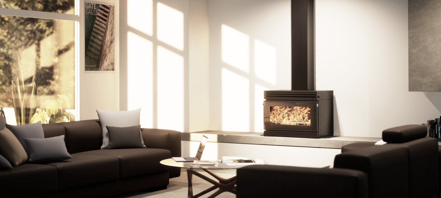 At Yunca, efficient, clean-burning fireplaces run in the family ...