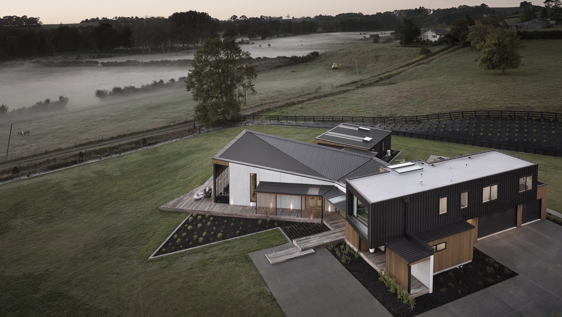 Unique contemporary design in a rural setting