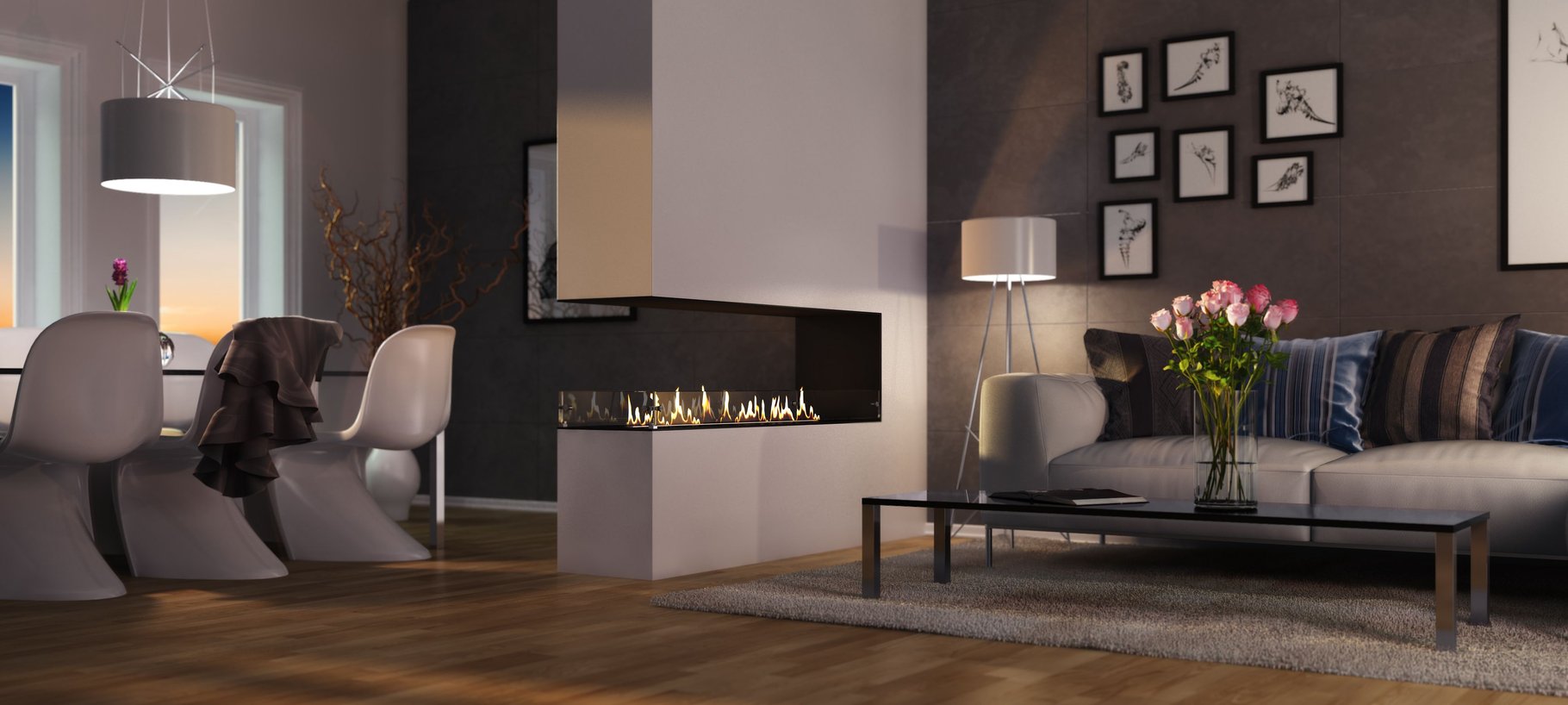 A modern flame: biofuel fires offering untapped design freedom Naked Flame