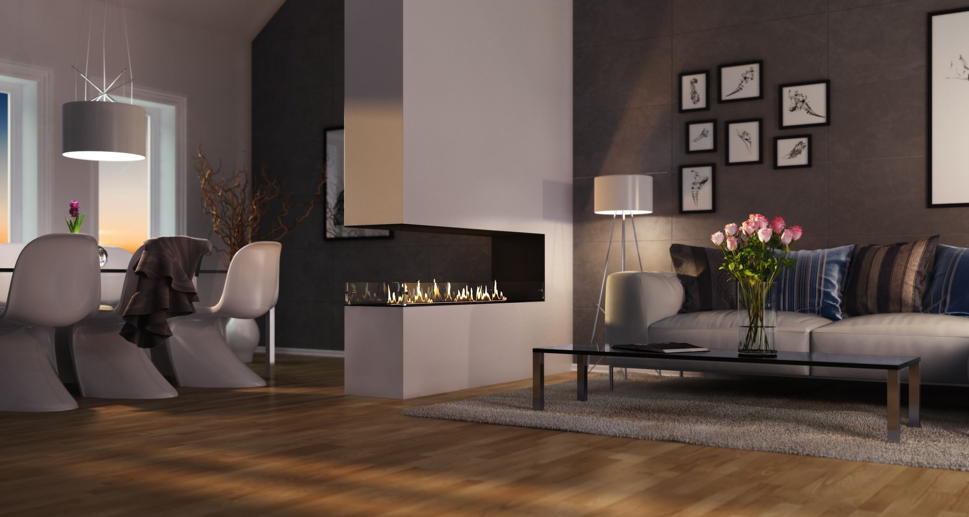 A modern flame: biofuel fires offering untapped design freedom Naked Flame