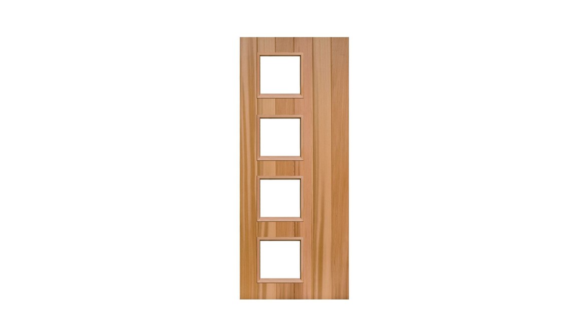 AR11 TGV Solid Timber Modern Entrance Doors | ArchiPro NZ