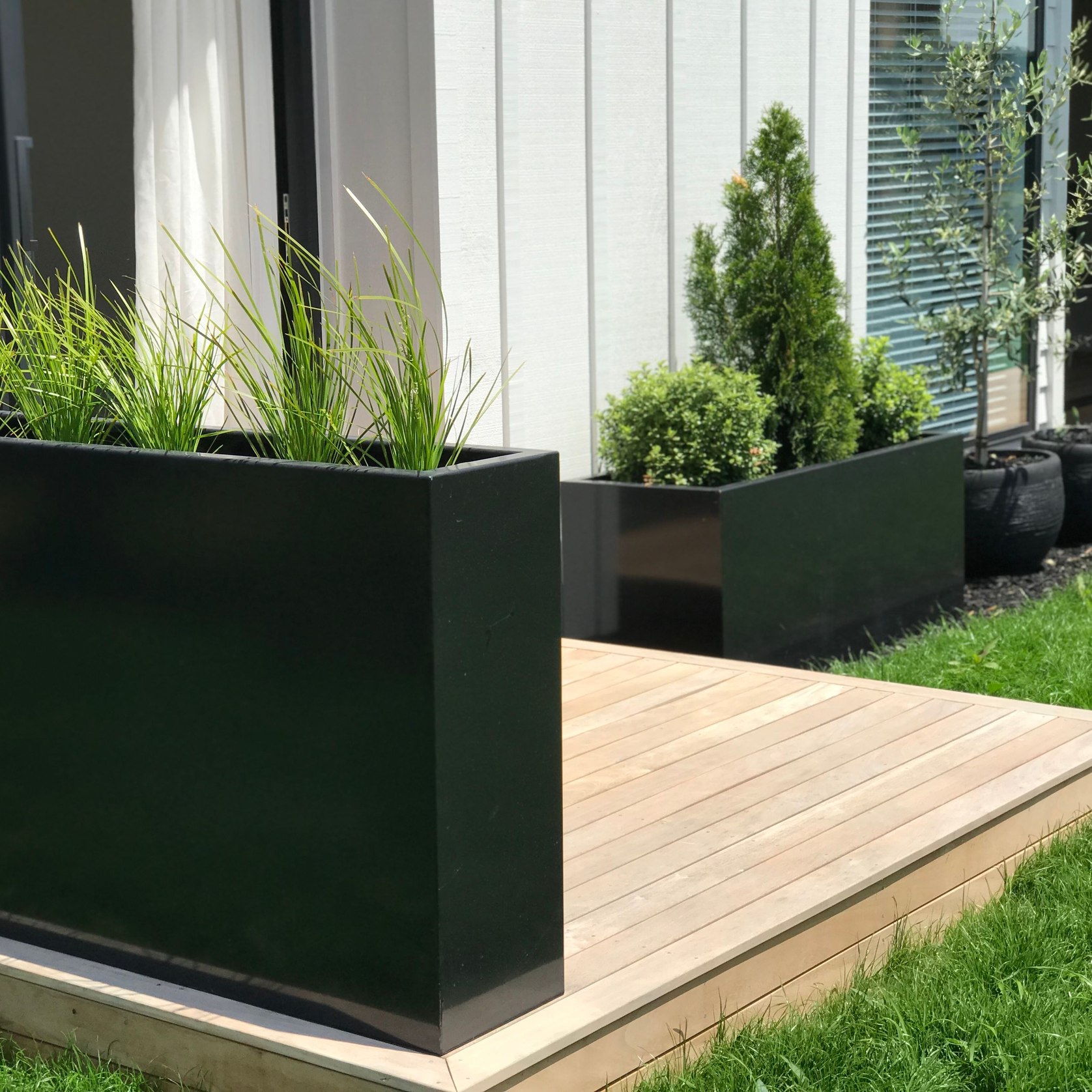 Black Tall Trough 1200 Planter | ArchiPro NZ