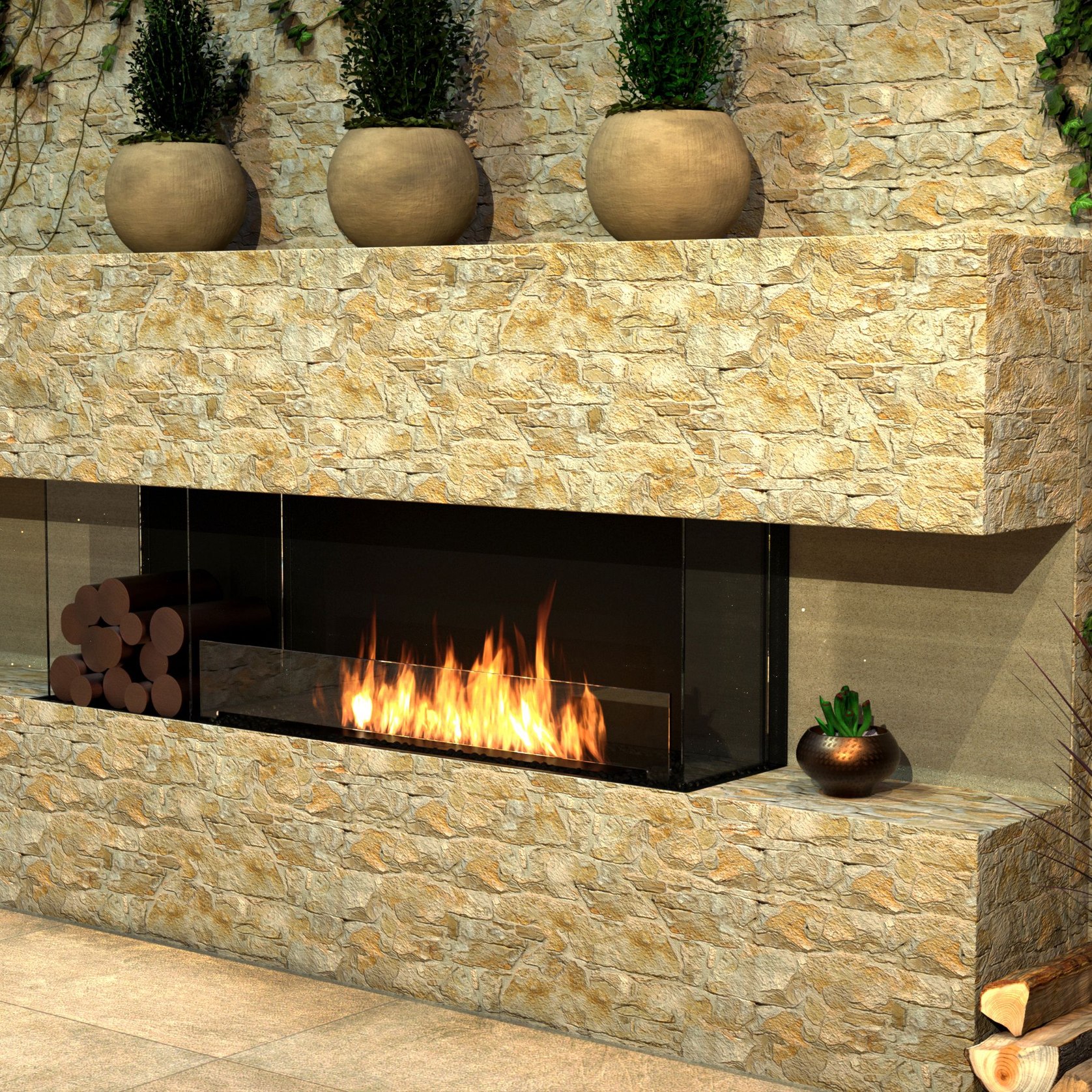 EcoSmart Flex Bay 68 Fireplace | ArchiPro NZ