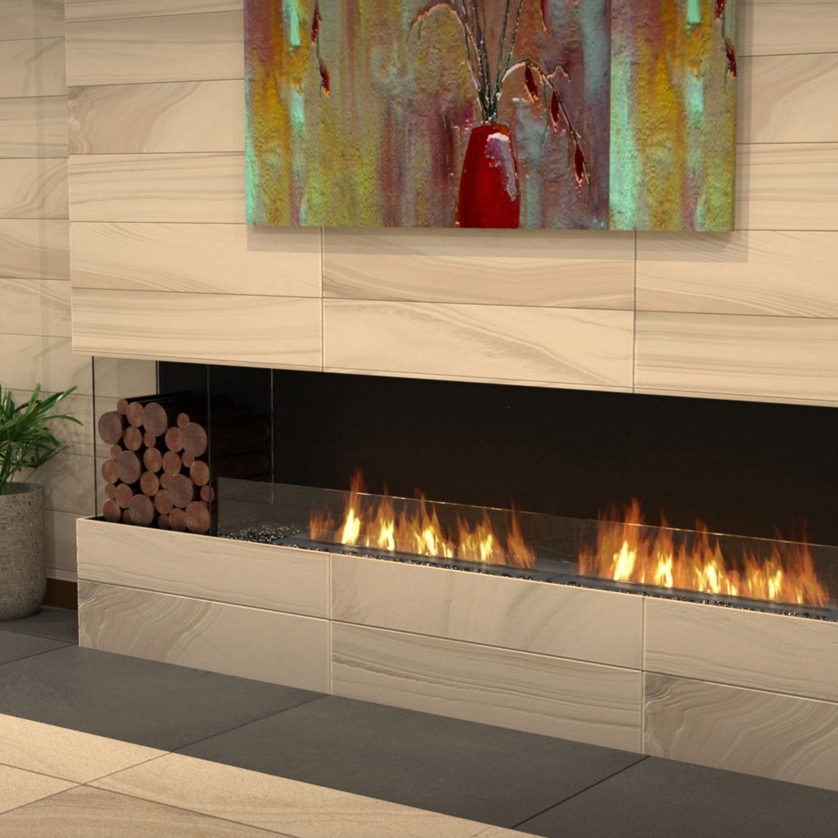 EcoSmart Flex Bay 104 Fireplace | ArchiPro NZ
