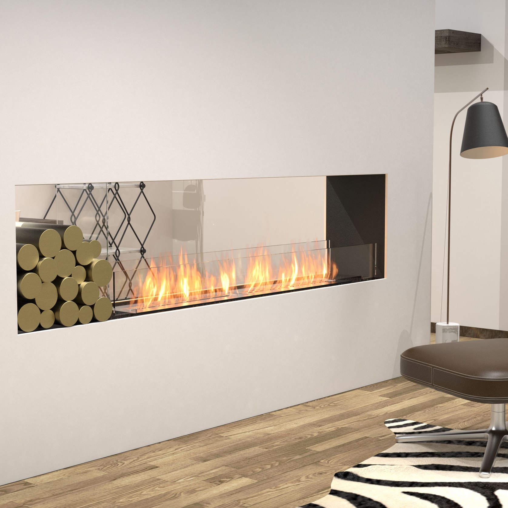 EcoSmart Flex Double Sided 86 Fireplace | ArchiPro NZ