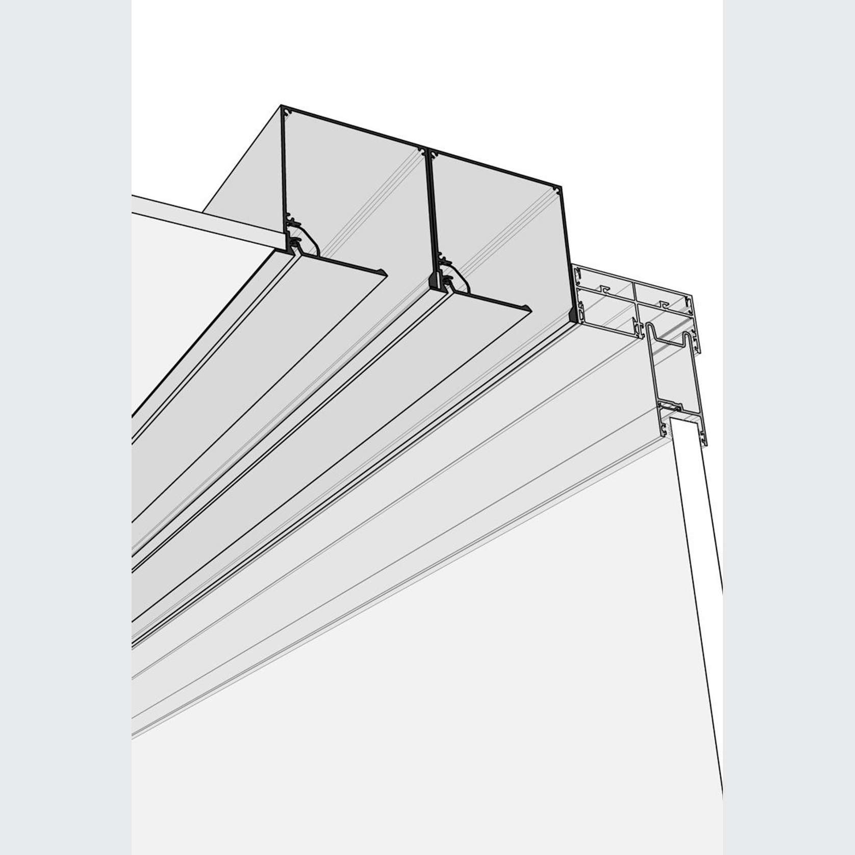 HB1260 Double Recessed Blind Box for Motorised Roller Blinds | ArchiPro NZ