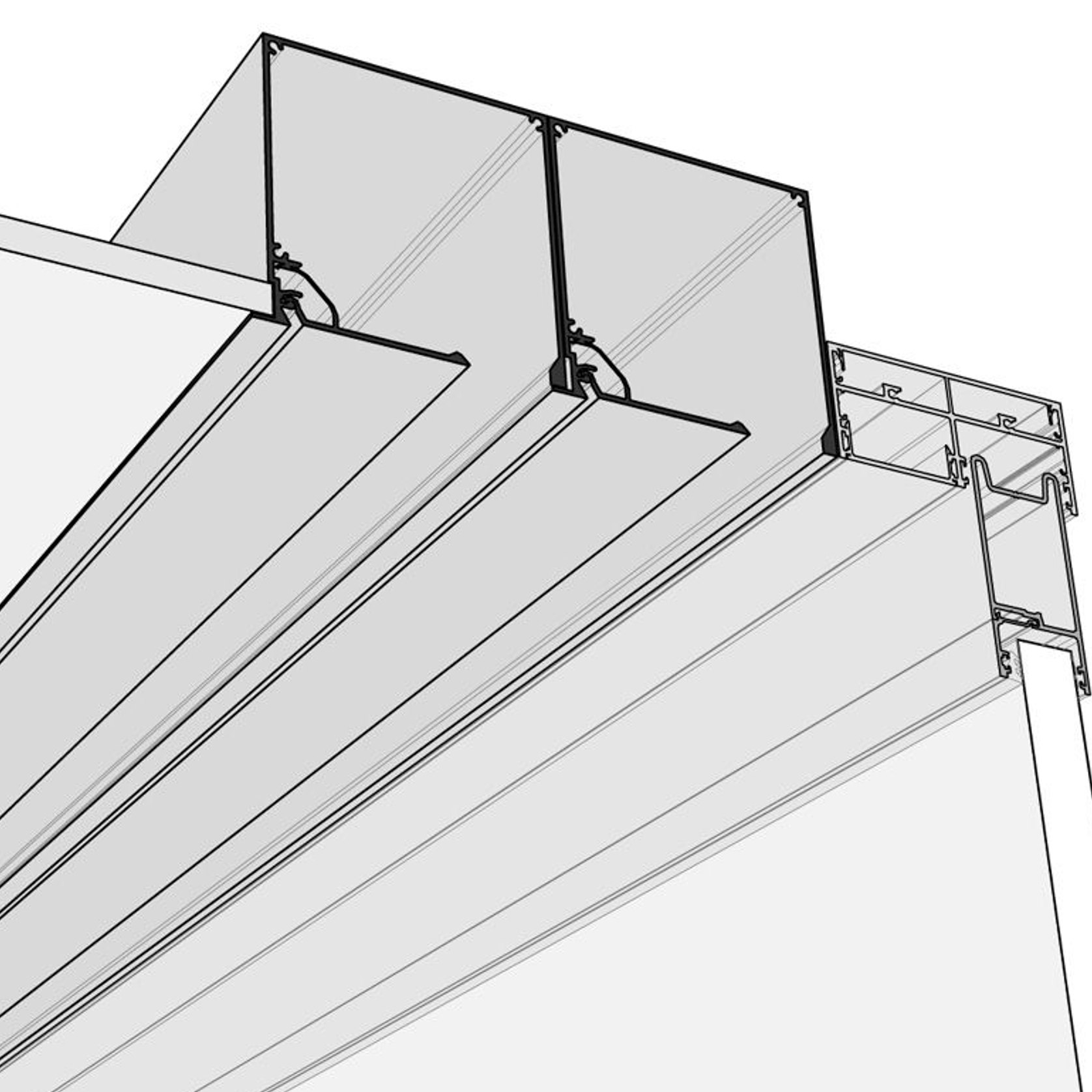 HB1260 Double Recessed Blind Box for Motorised Roller Blinds | ArchiPro NZ