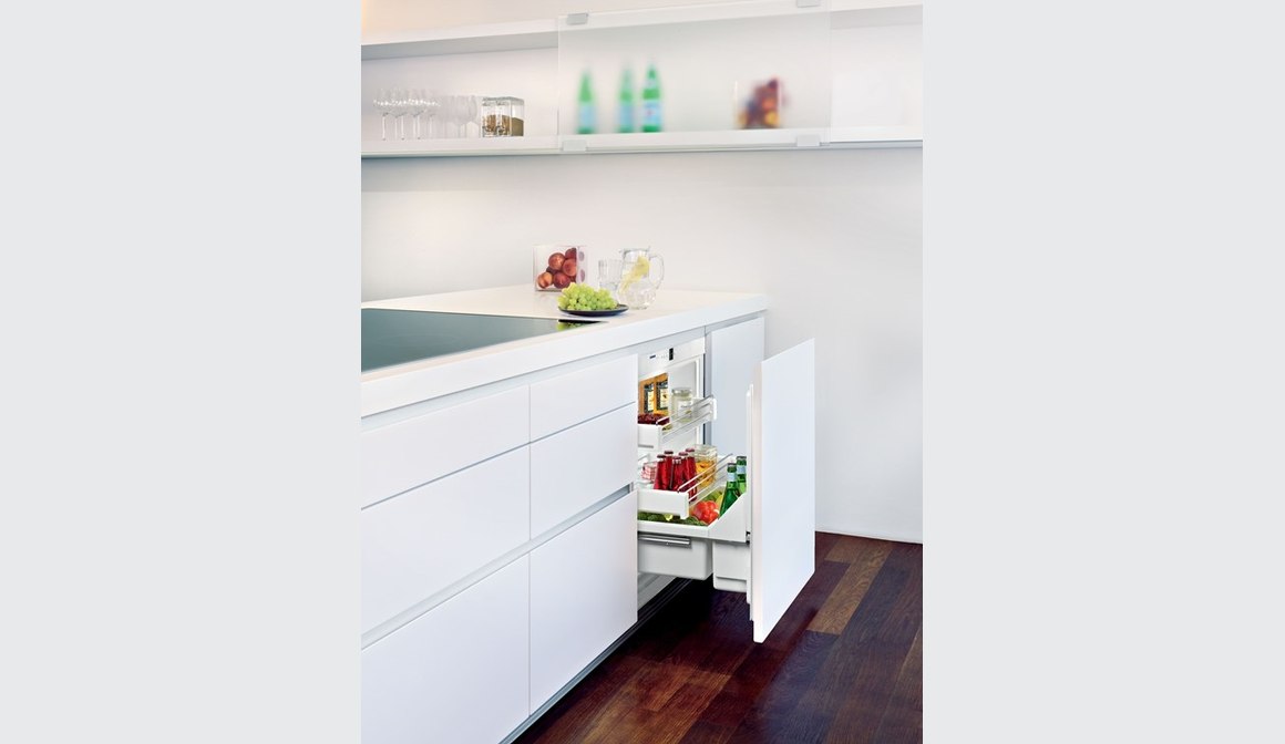 Integrated Under Counter Pull out Bar Fridge W.600 by Liebherr ...