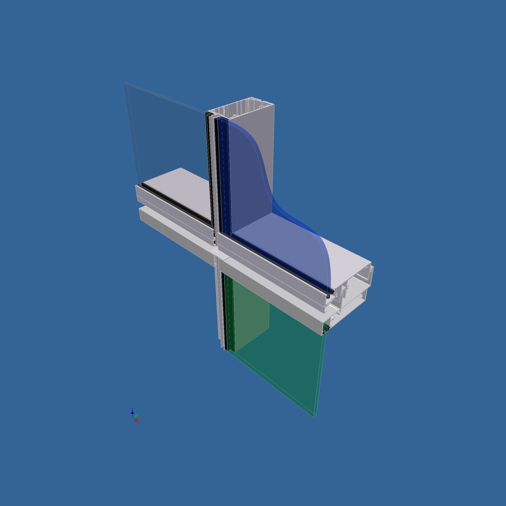 PW600 2 sided flush glazed vertically | ArchiPro NZ