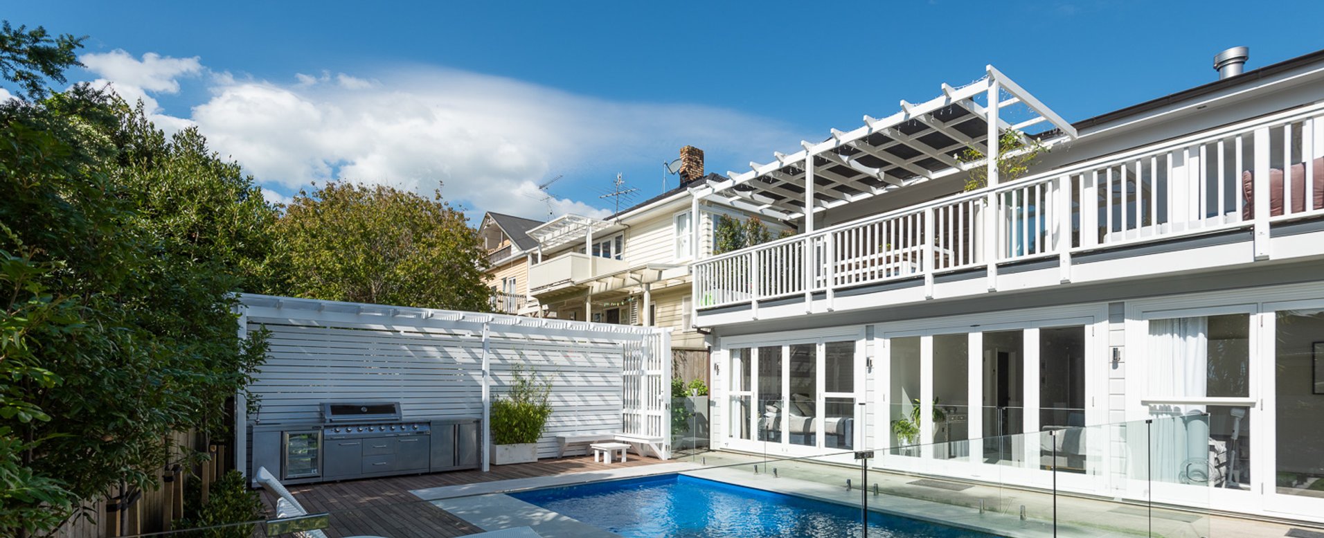 Parnell Pool with City View by Luijten Landscaping | ArchiPro NZ
