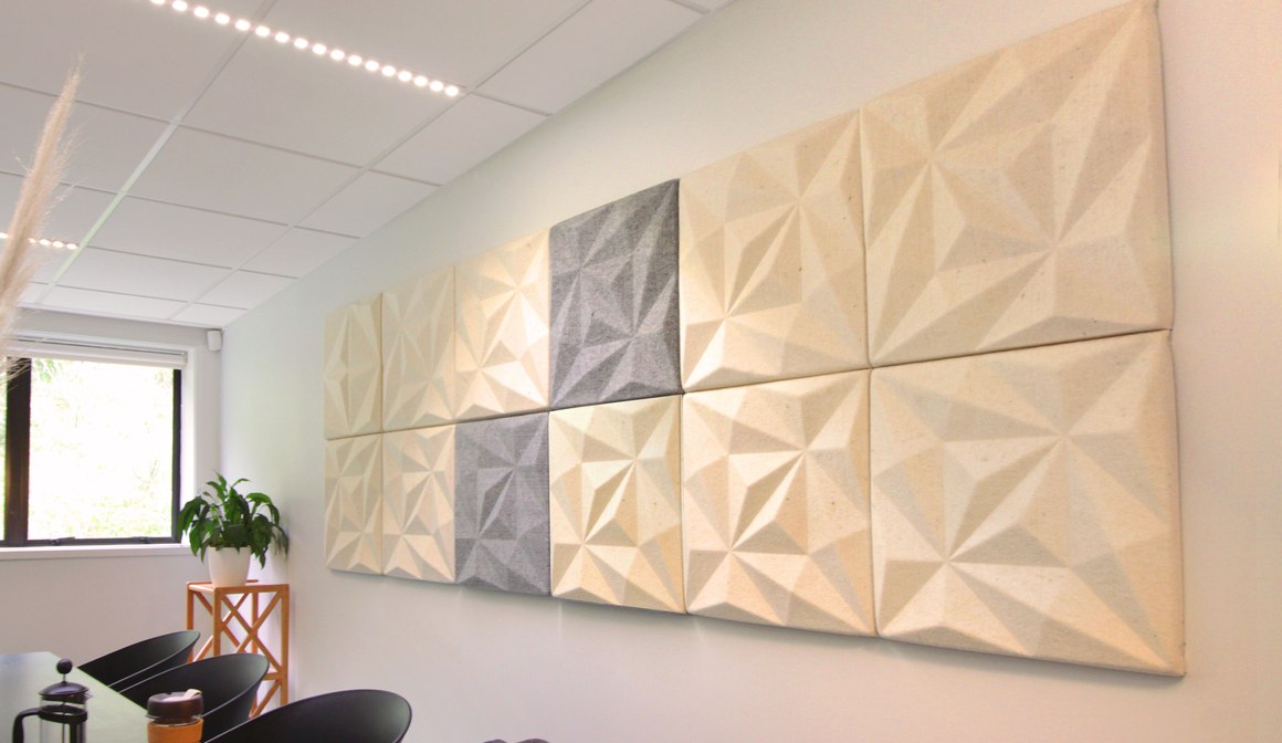 Floc 3D Wool Acoustic Tile - T&R Interior Systems | ArchiPro NZ